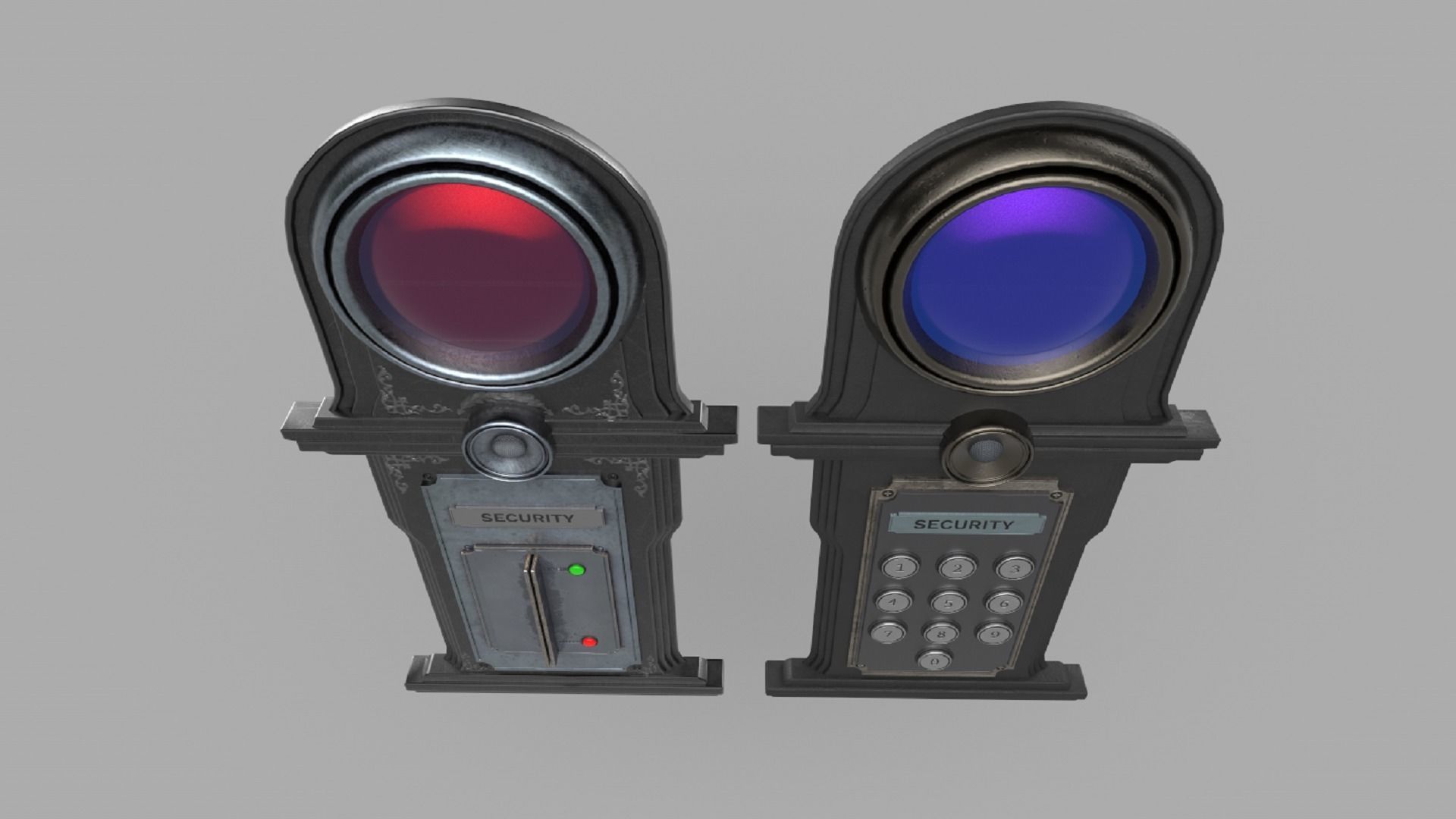 3D model Intercom for home apartment building PBR low-poly 3D model VR ...