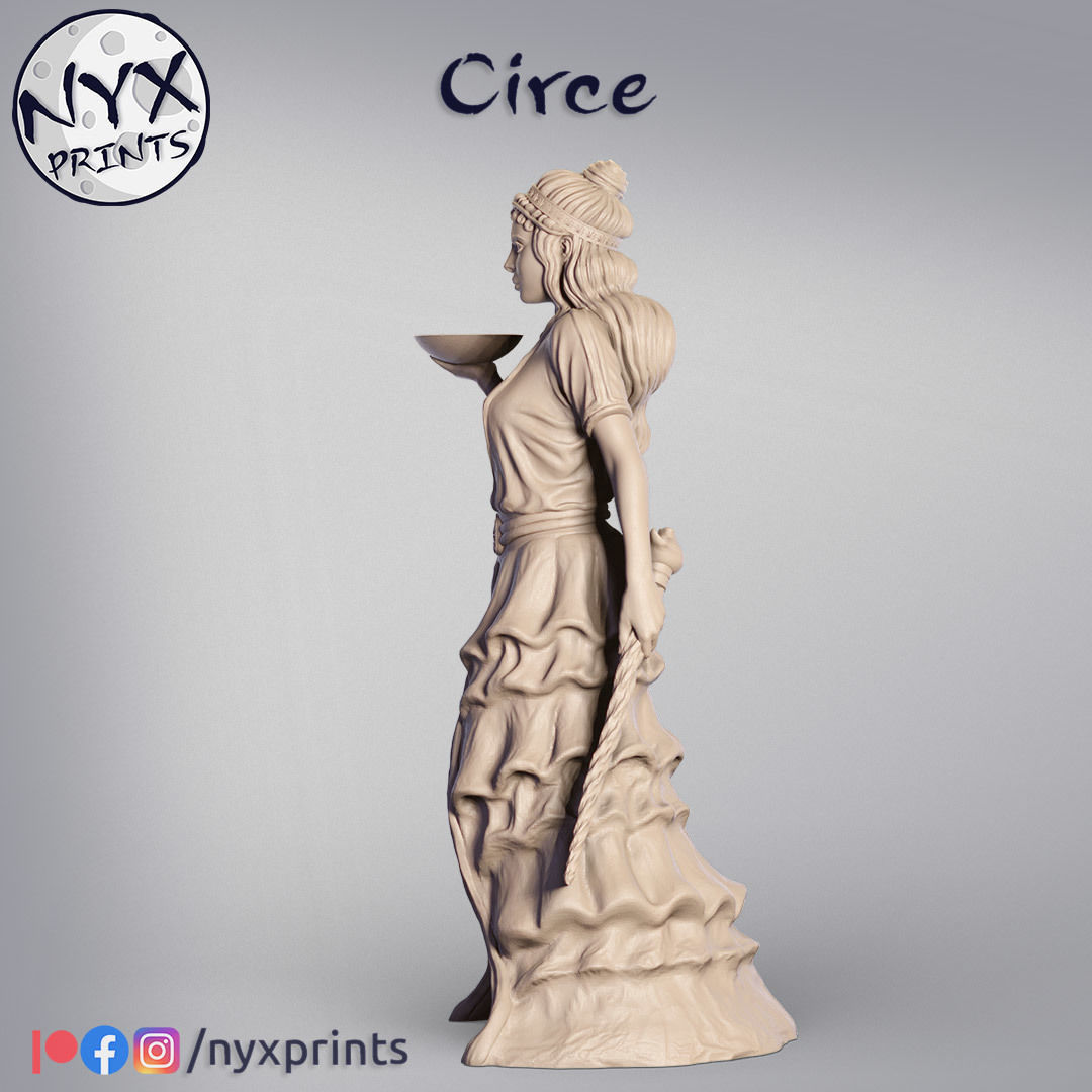 SORCERESS CIRCE 3D model 3D printable | CGTrader