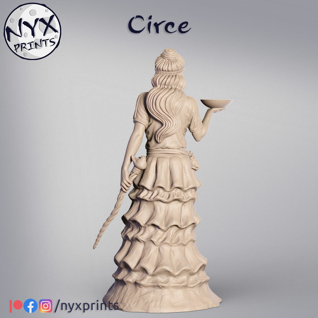 SORCERESS CIRCE 3D model 3D printable | CGTrader