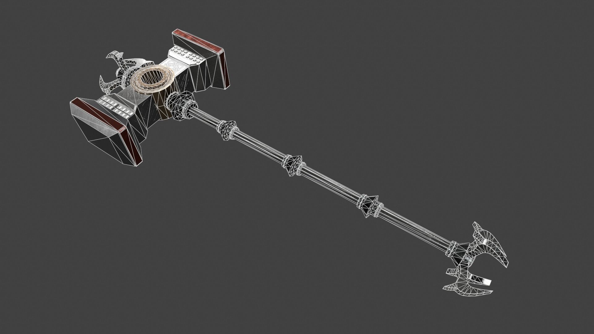 3D model Fantasy Hammer VR / AR / low-poly | CGTrader