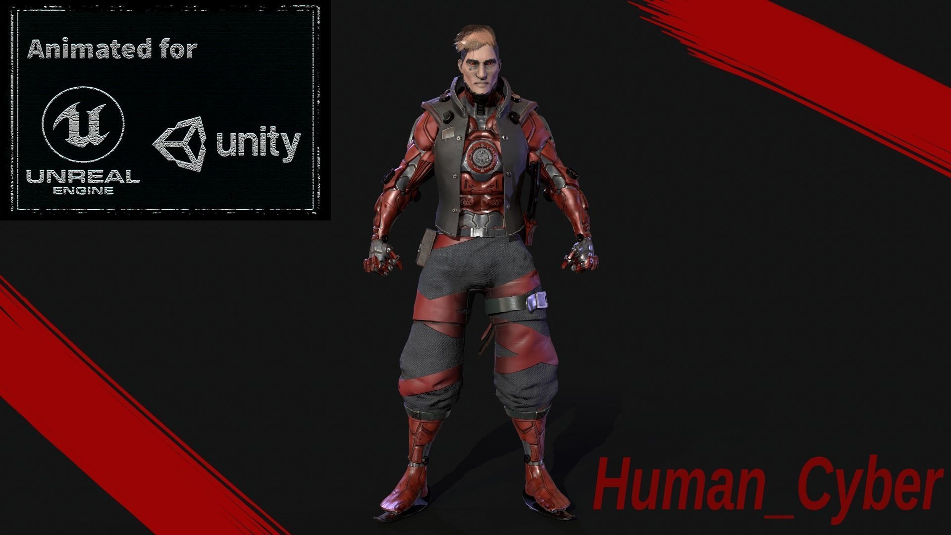 3D model Human Cyber VR / AR / low-poly | CGTrader