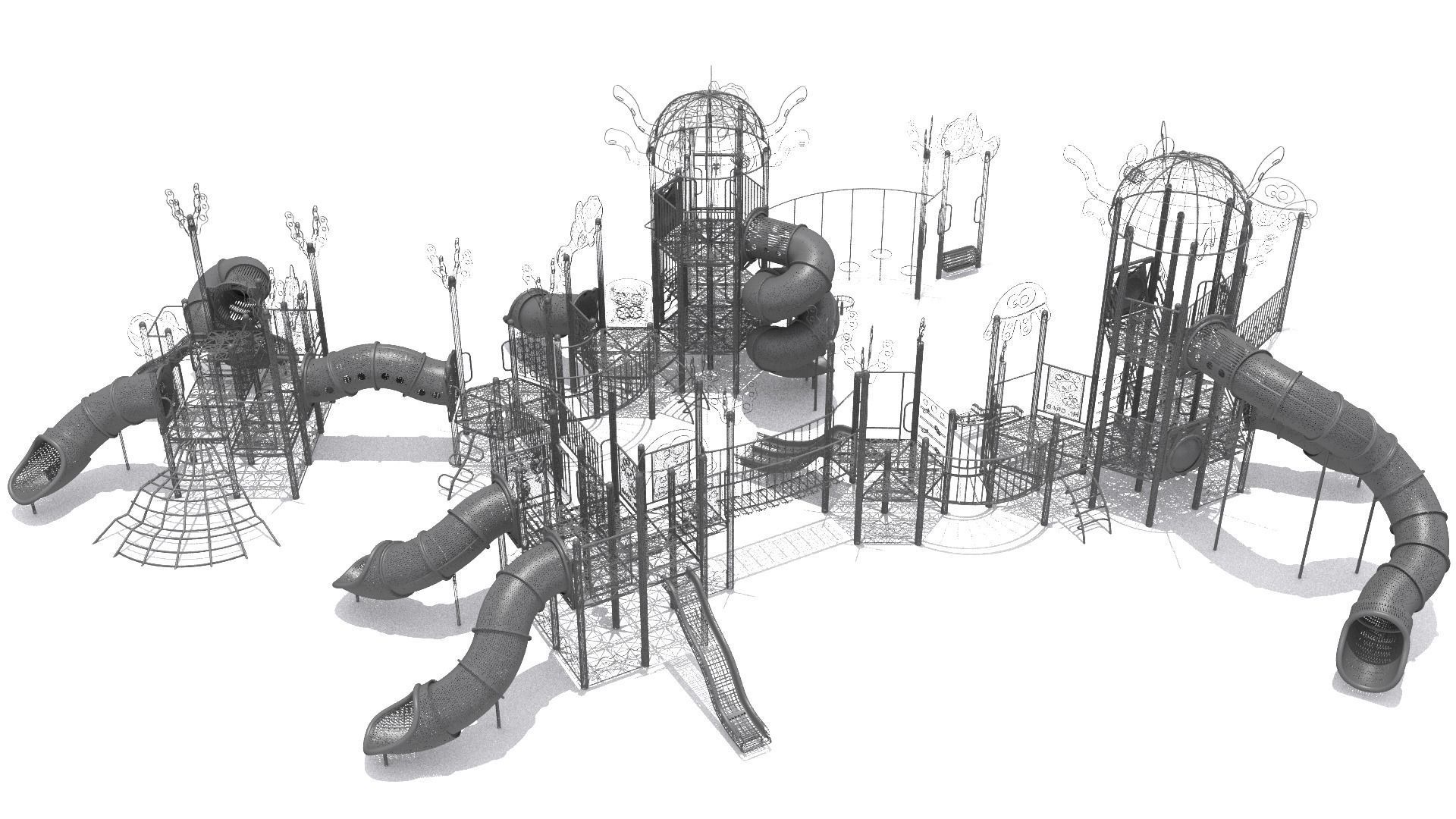 Octopus Ocean Playground 3D model | CGTrader