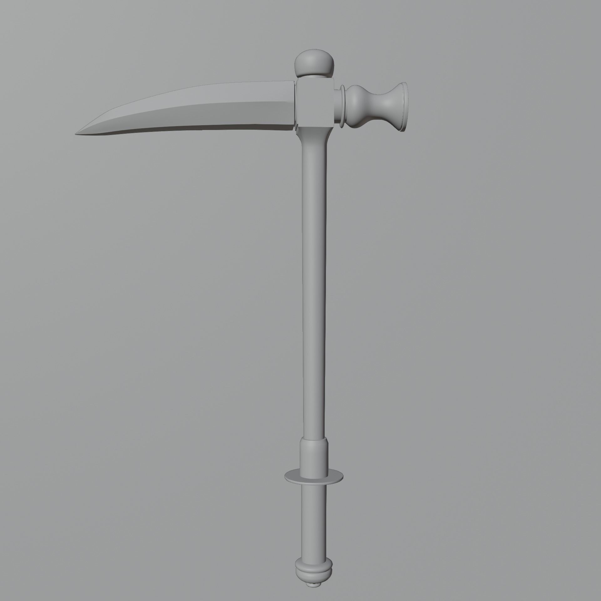 Pickaxe bec de corbin PBR low poly game ready free VR / AR / low-poly ...