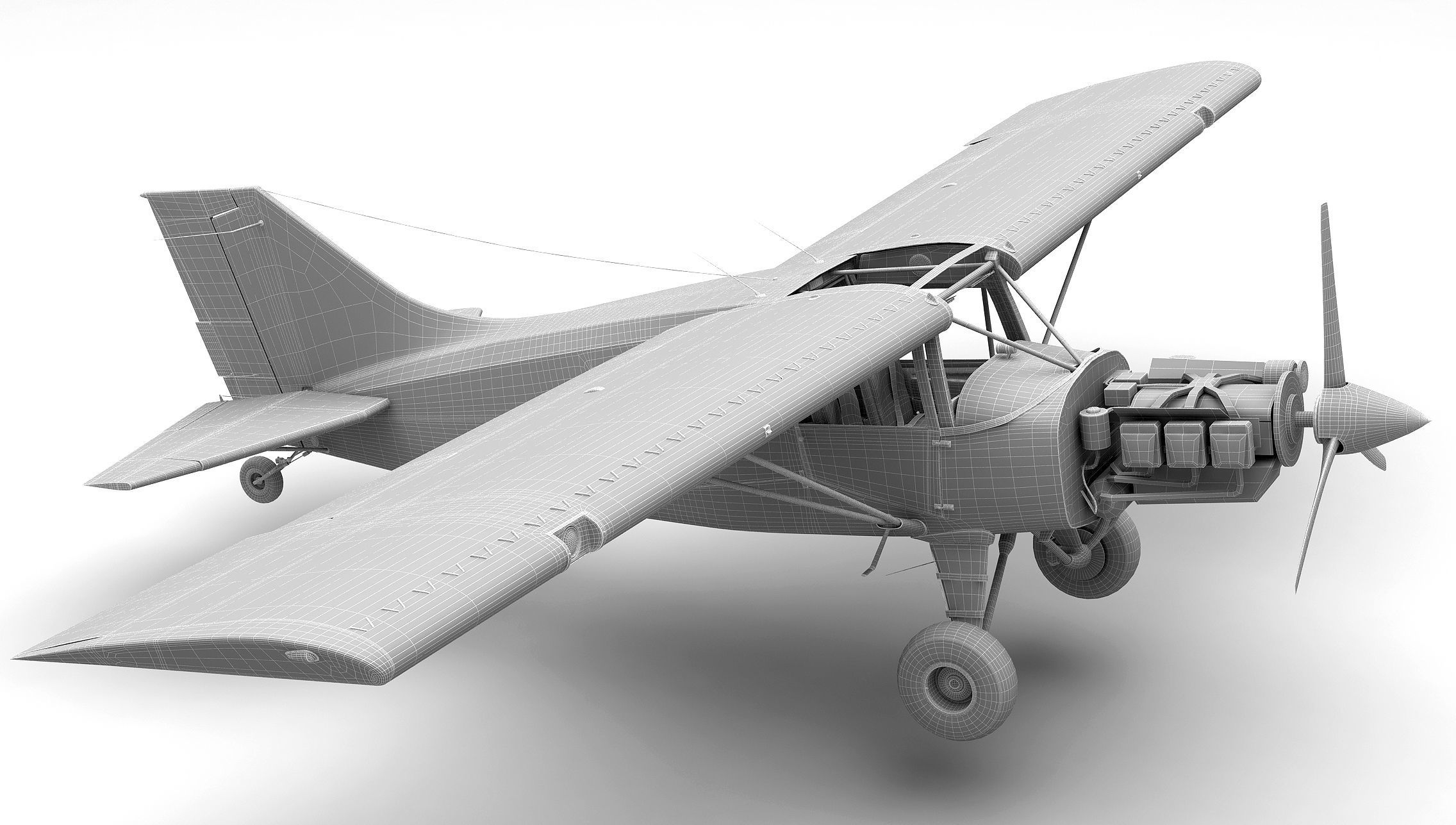 Maule light aircraft with interior 3D model | CGTrader