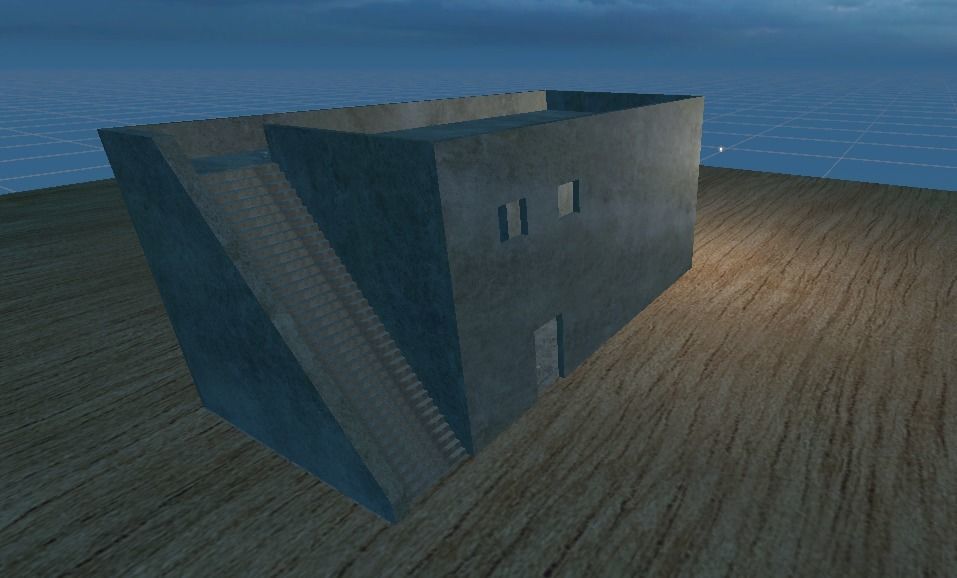 3D model building concrete VR / AR / low-poly | CGTrader