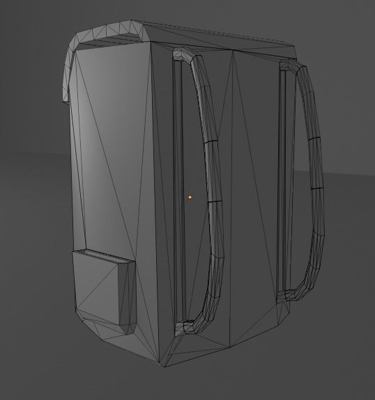 3D model Retro backpack low-poly Ready for export VR / AR / low-poly ...