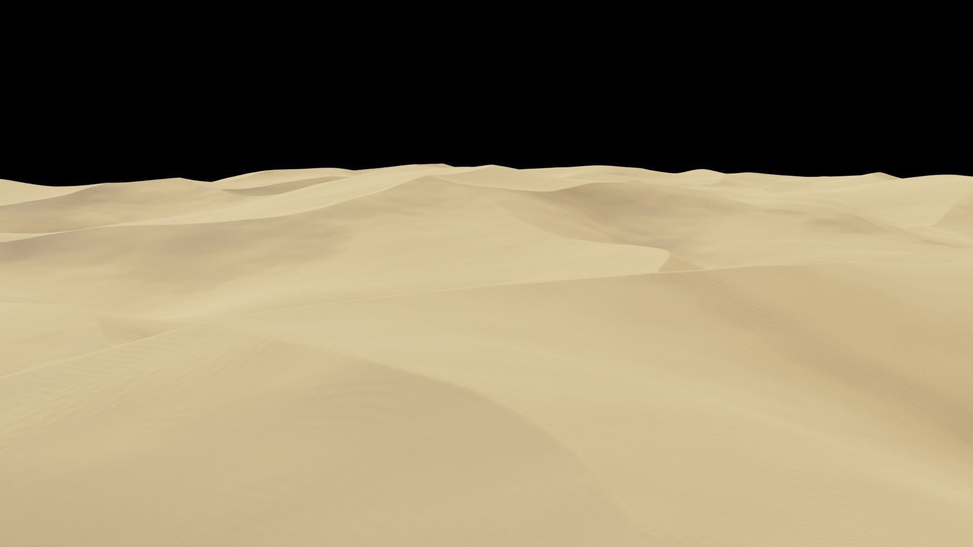 3D model Sand Dunes Desert Landscape Procedural VR / AR / low-poly ...