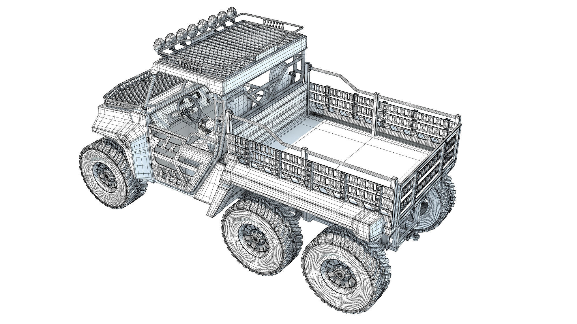 UTV Utility Terrain Vehicle 3D model | CGTrader