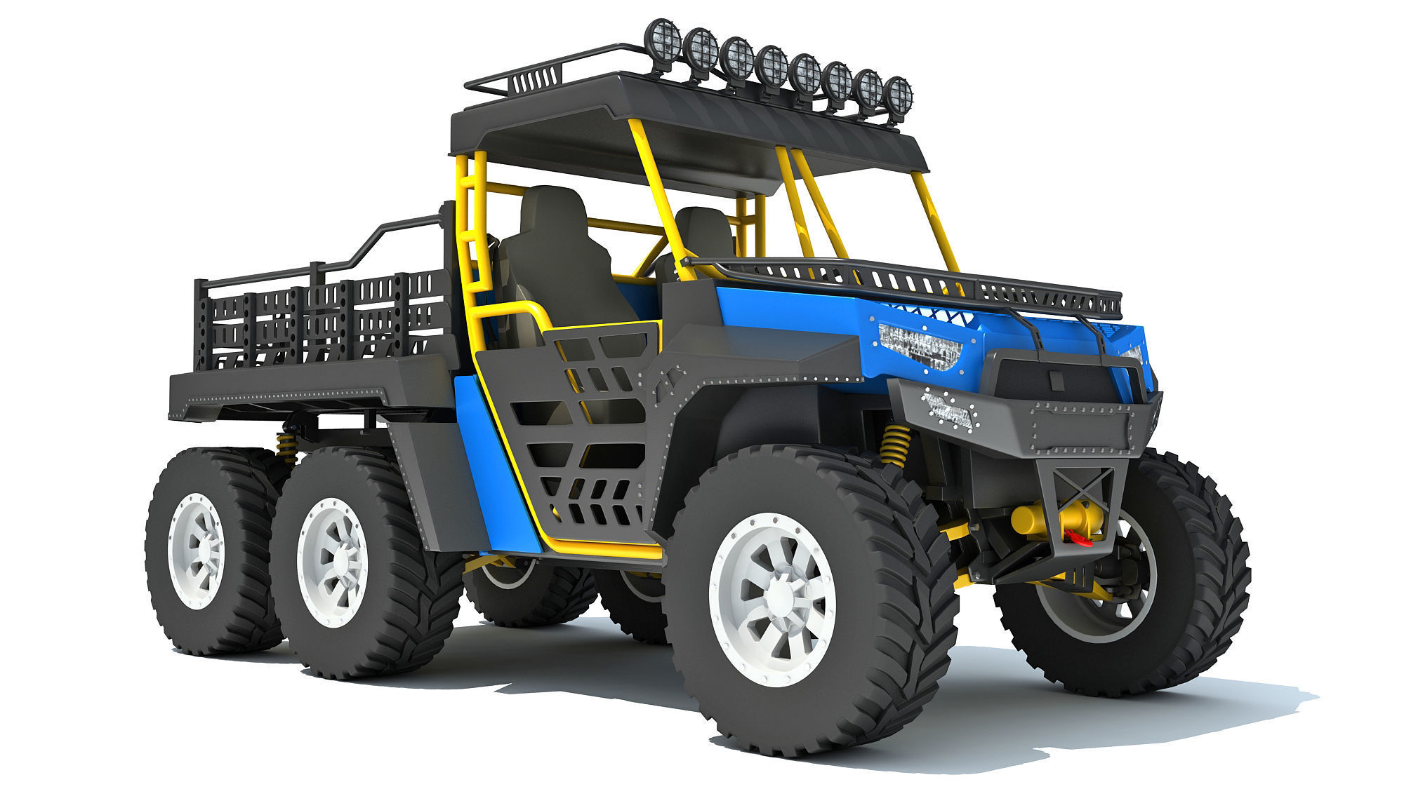 UTV Utility Terrain Vehicle 3D model | CGTrader