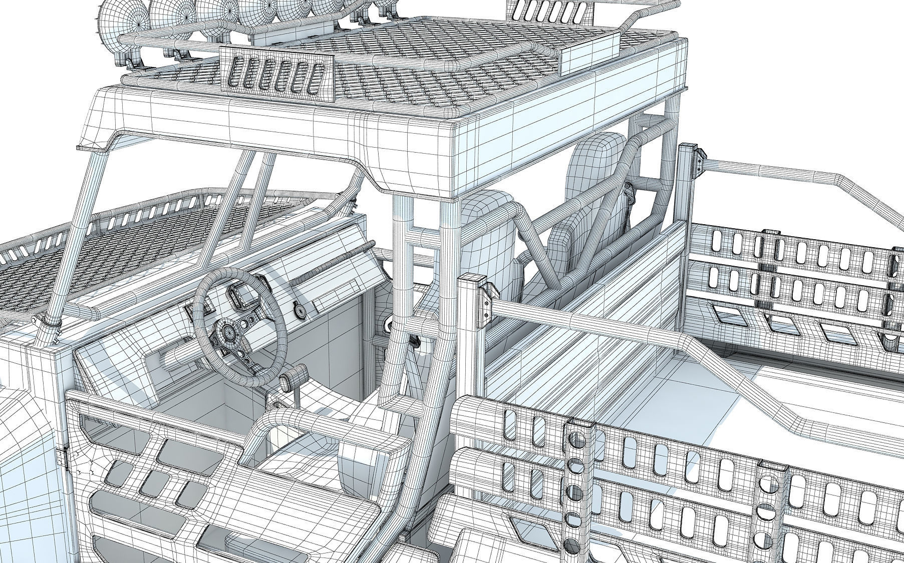 UTV Utility Terrain Vehicle 3D model | CGTrader