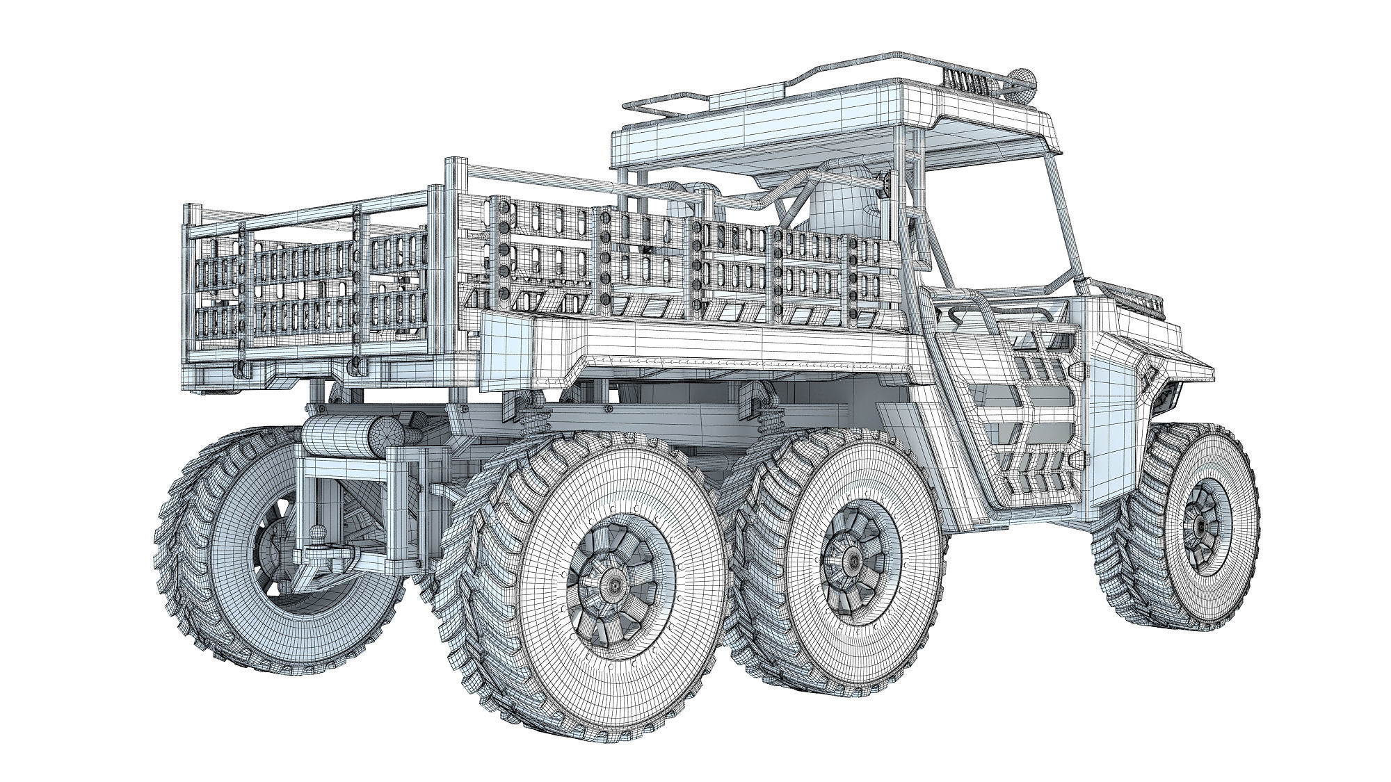 UTV Utility Terrain Vehicle 3D model | CGTrader