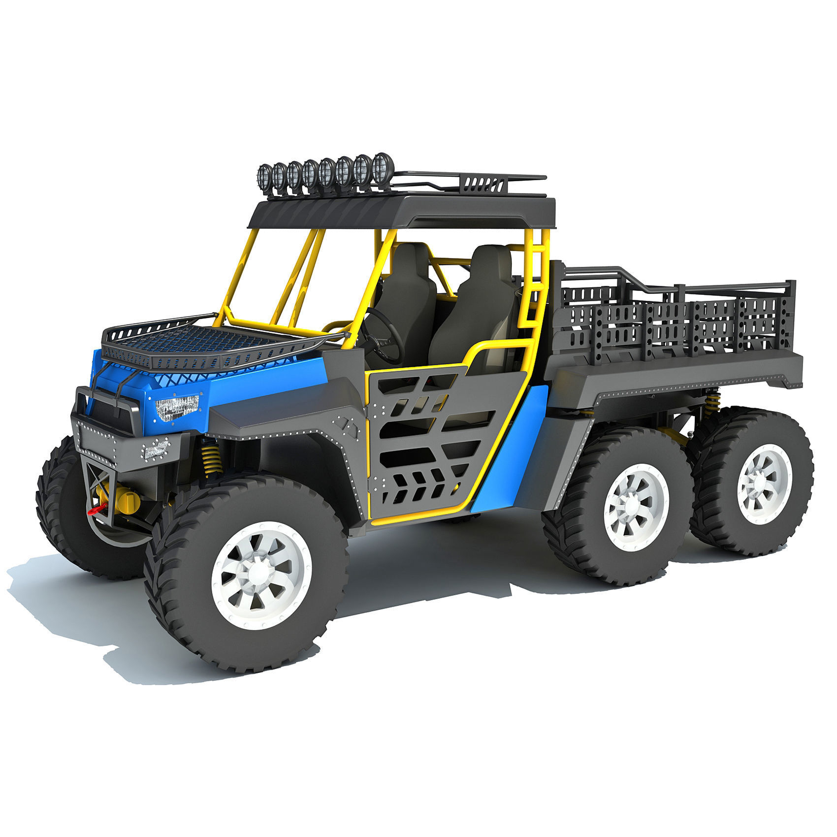 UTV Utility Terrain Vehicle 3D model | CGTrader