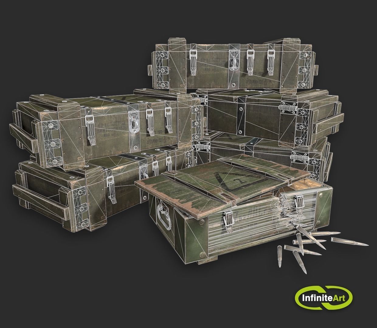 3D model Army Weapons Transport Box VR / AR / low-poly | CGTrader
