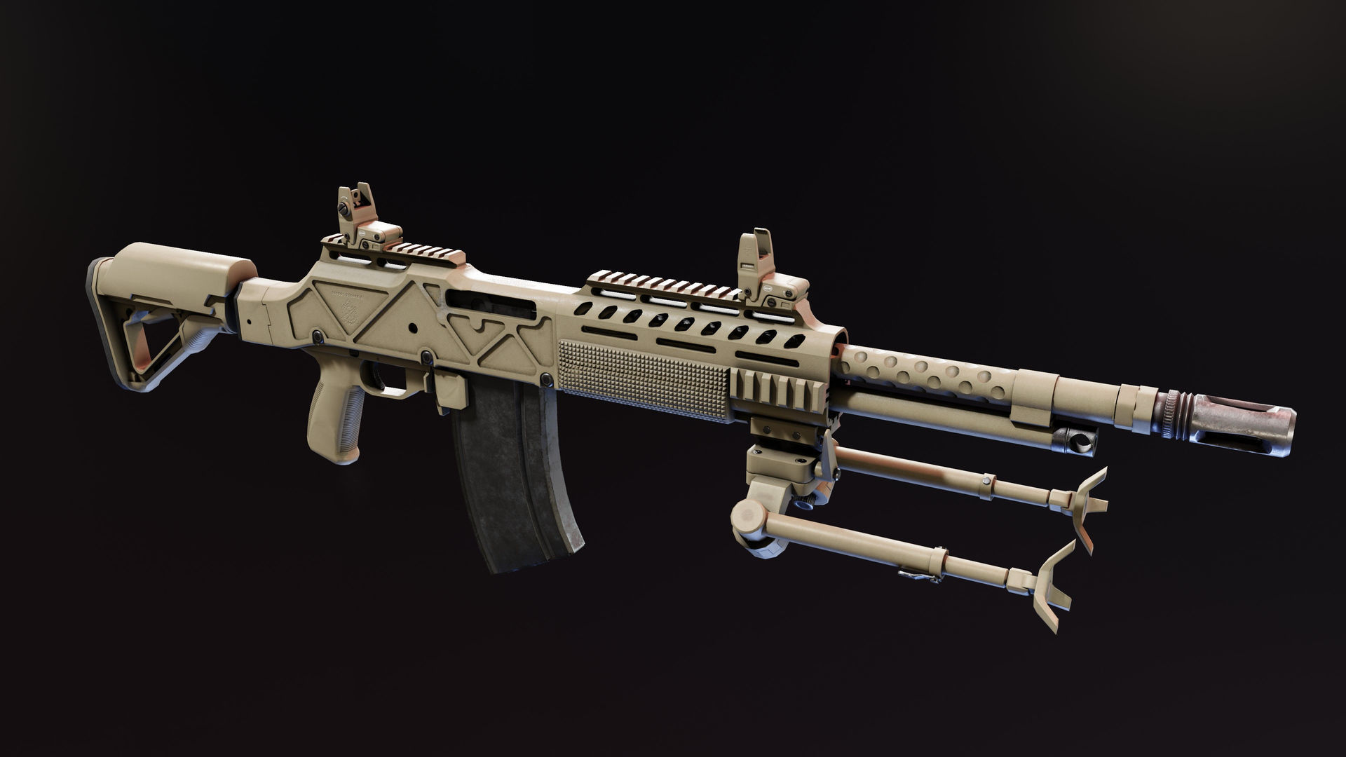 3D model Ohio Ordnance HCAR VR / AR / low-poly | CGTrader