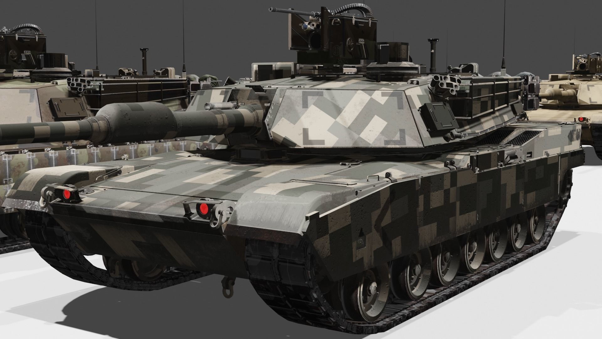 3D model MI Abrams Main Battle Tank VR / AR / low-poly | CGTrader