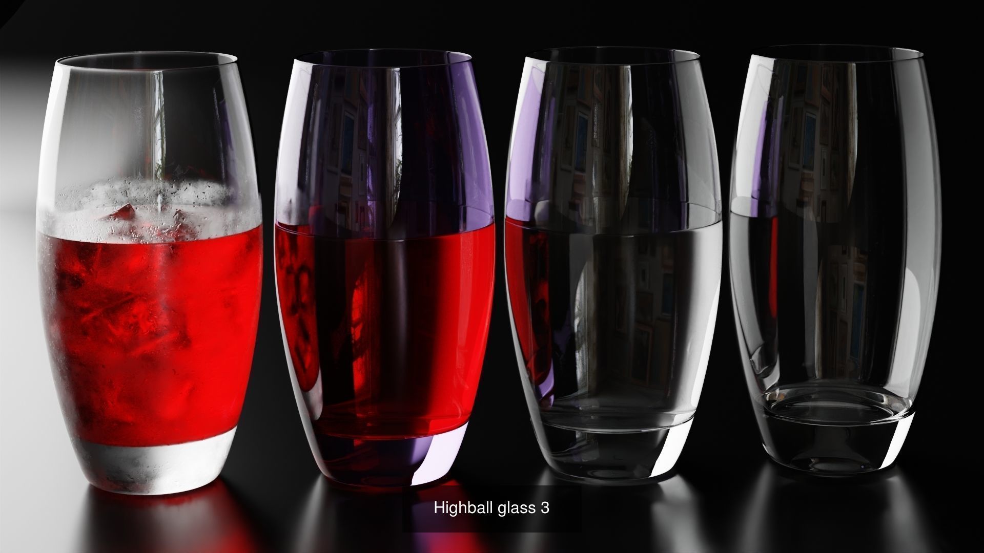 Big Fat Glass set 3D Model Collection | CGTrader