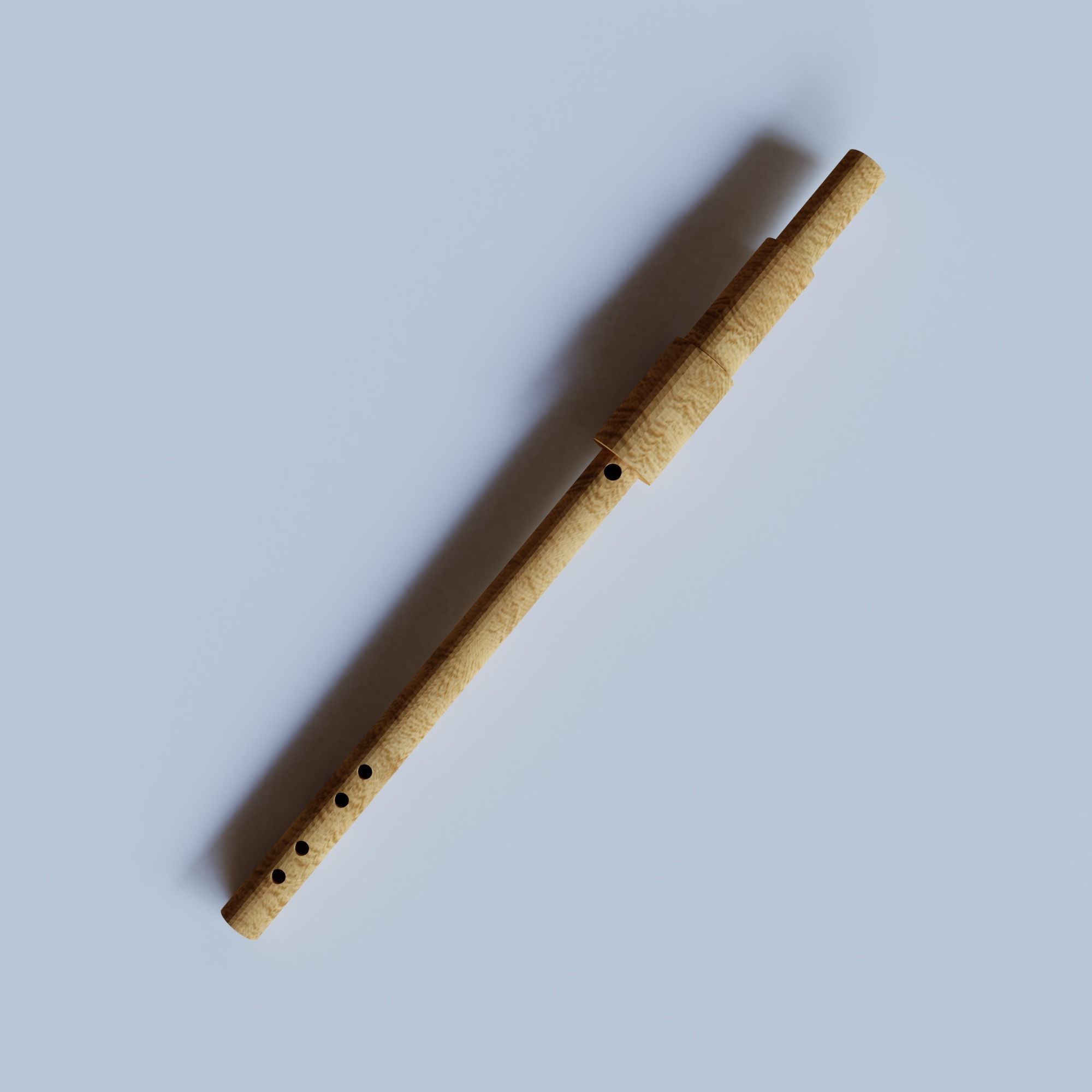 Flute or Suling or Serdam traditional musical instrument 3D model ...