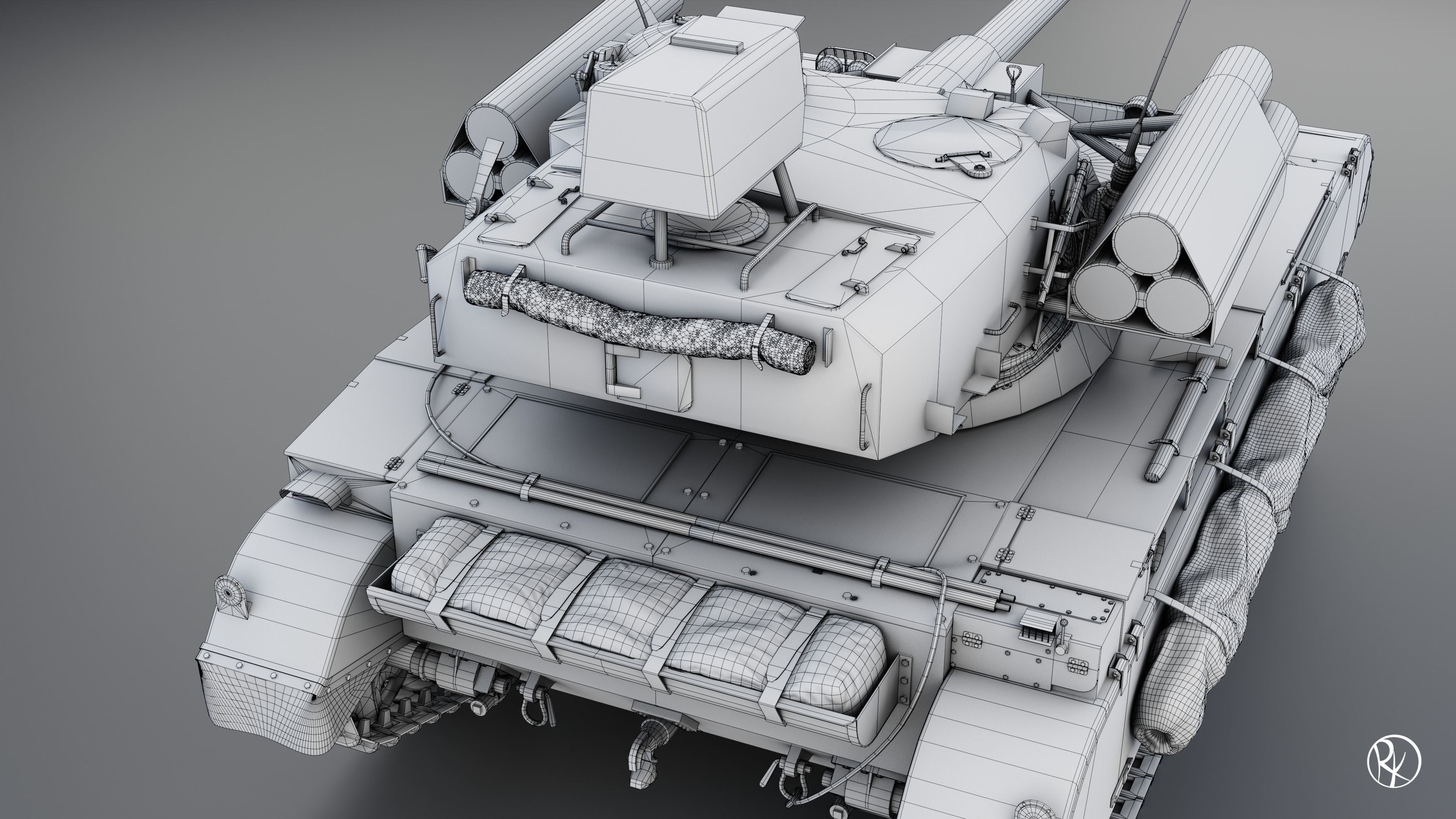 AMX-13 105 PBR Model 3D model | CGTrader
