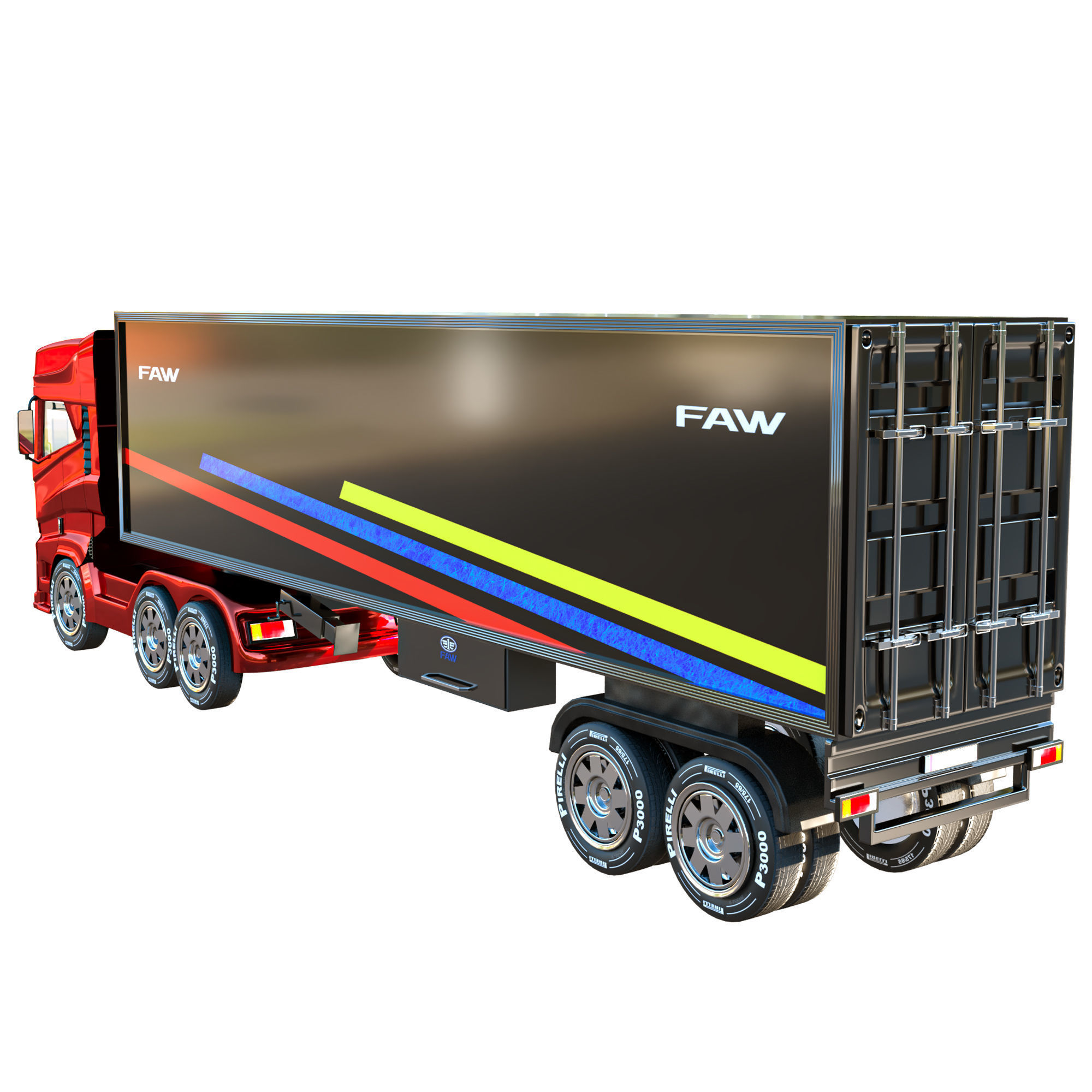 faw truck with interor 3D model | CGTrader
