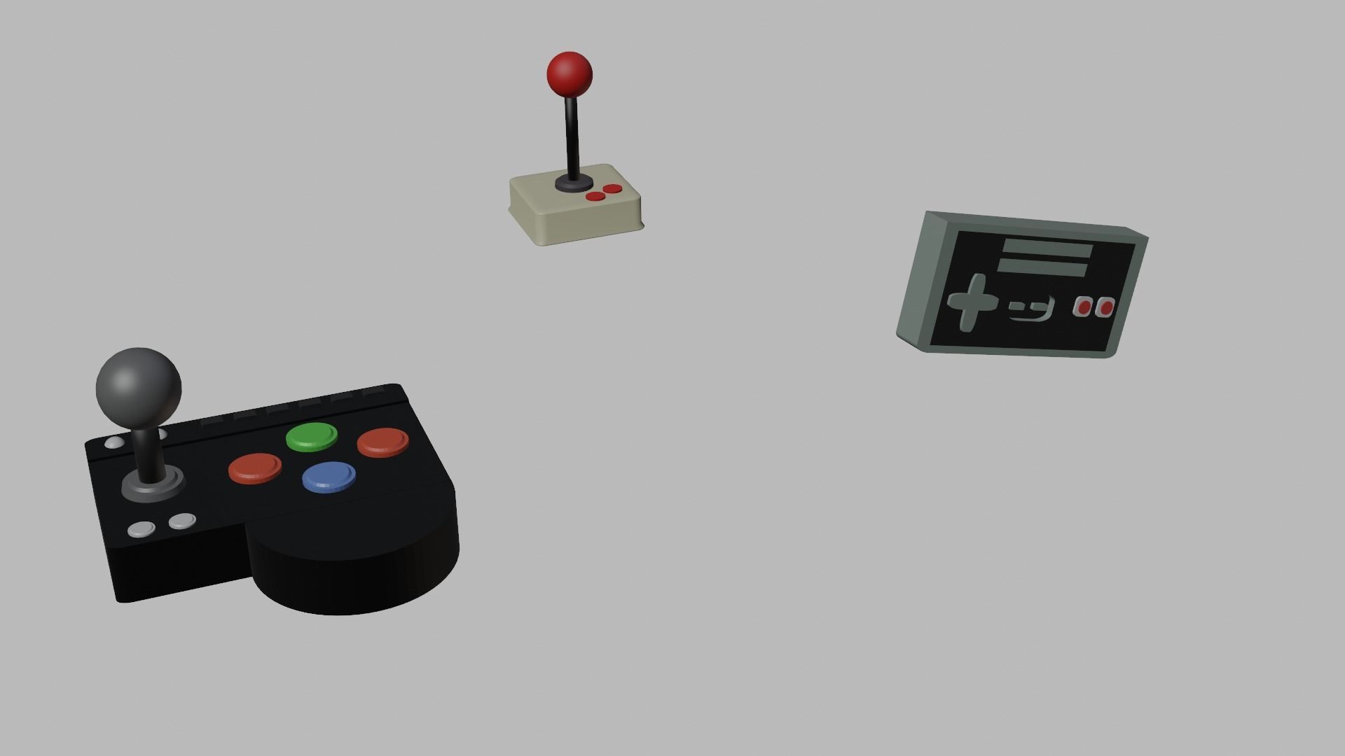 Retro Pad 3 set free VR / AR / low-poly 3D model | CGTrader