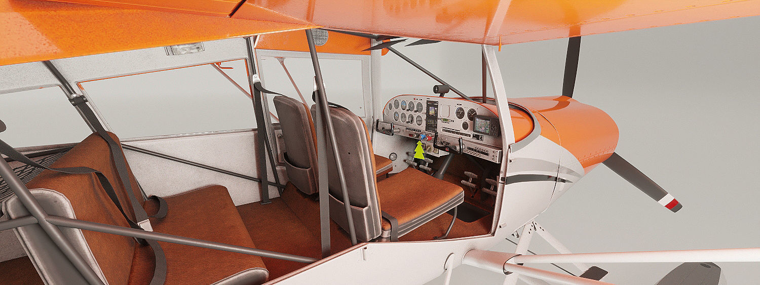 Light hydroplane Maule with interior 3D model | CGTrader
