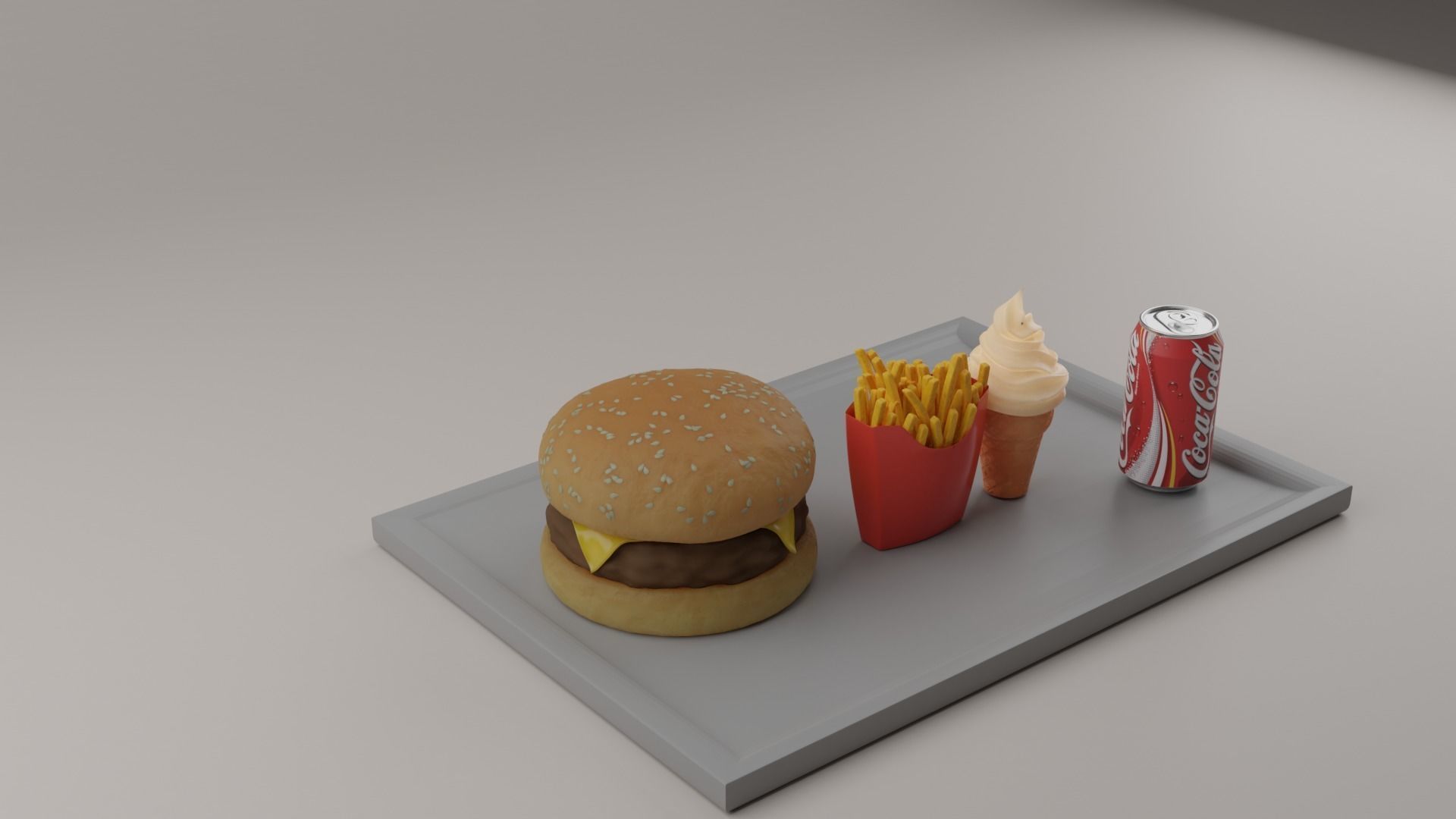 burger free 3D model | CGTrader
