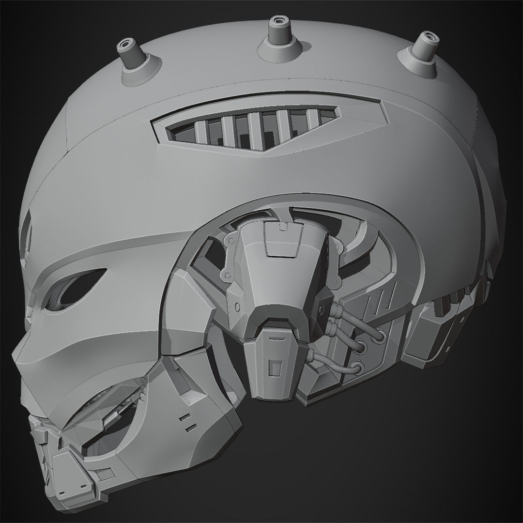 Exo-Stranger Helmet for Cosplay 3D model 3D printable | CGTrader