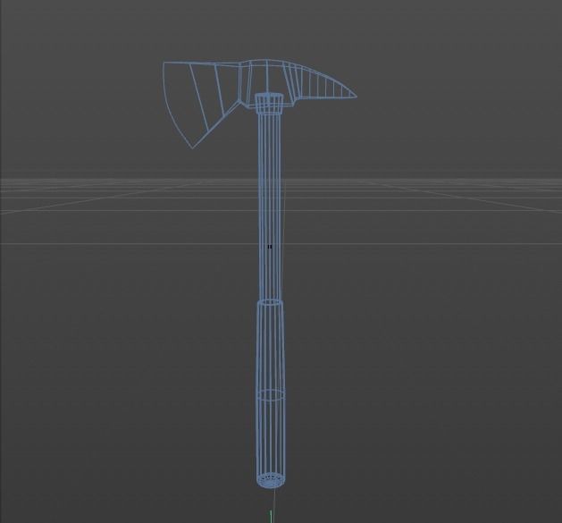 Fire Axe game ready PBR low poly free VR / AR / low-poly 3D model ...