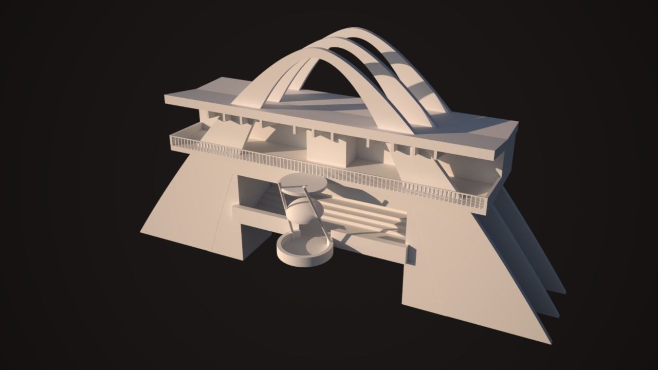 3D model GHANA INDEPENDENCE SQUARE ARC VR / AR / low-poly | CGTrader