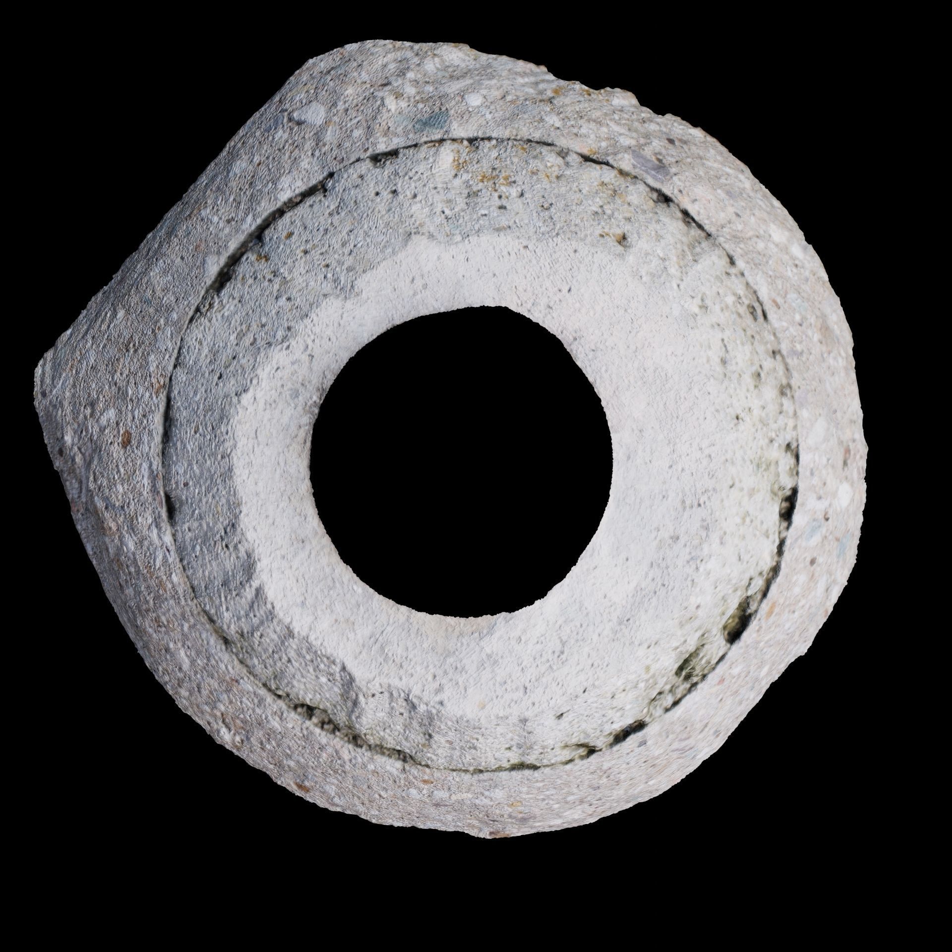 Round Concrete Block 3D model | CGTrader