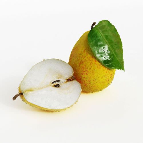 Yellow Pear Halved 3D Model | CGTrader.com