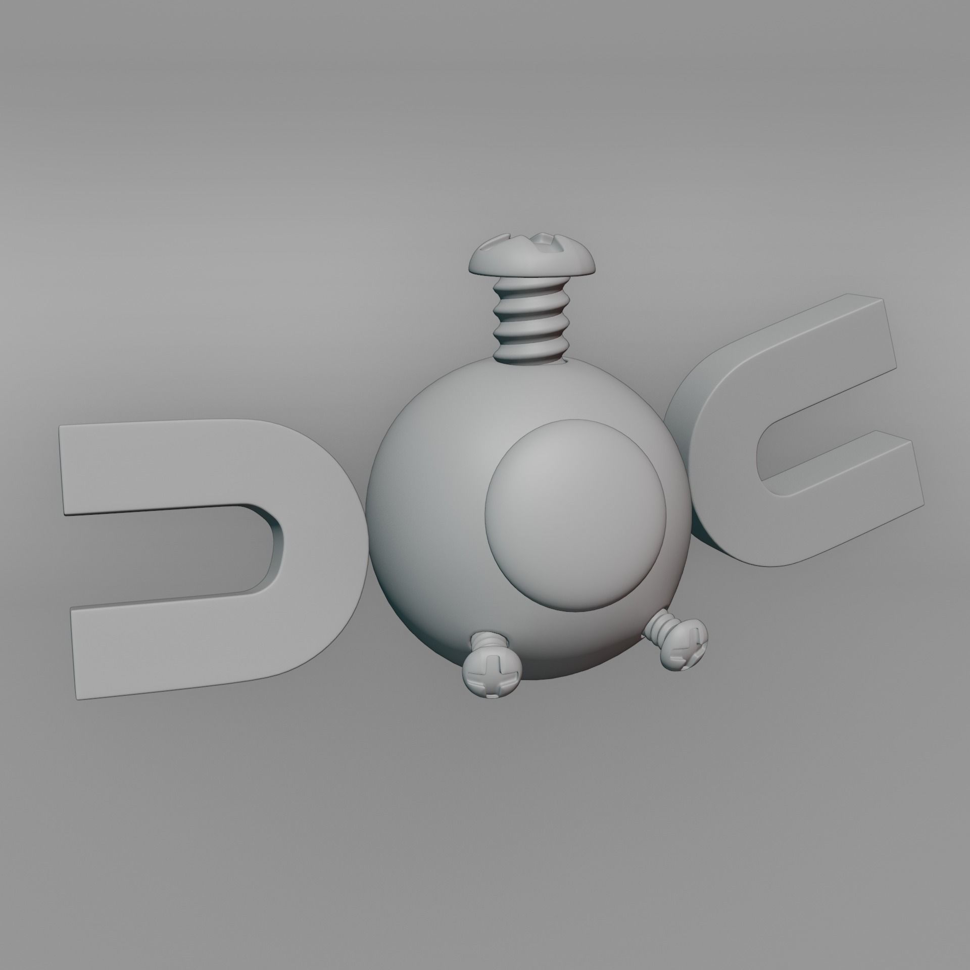 3D model Realistic Magnemite thermometer with wires VR / AR / low-poly ...