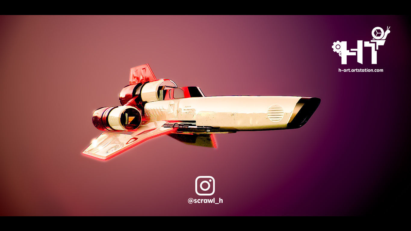 scifi spaceship viper mk2 free VR / AR / low-poly 3D model | CGTrader