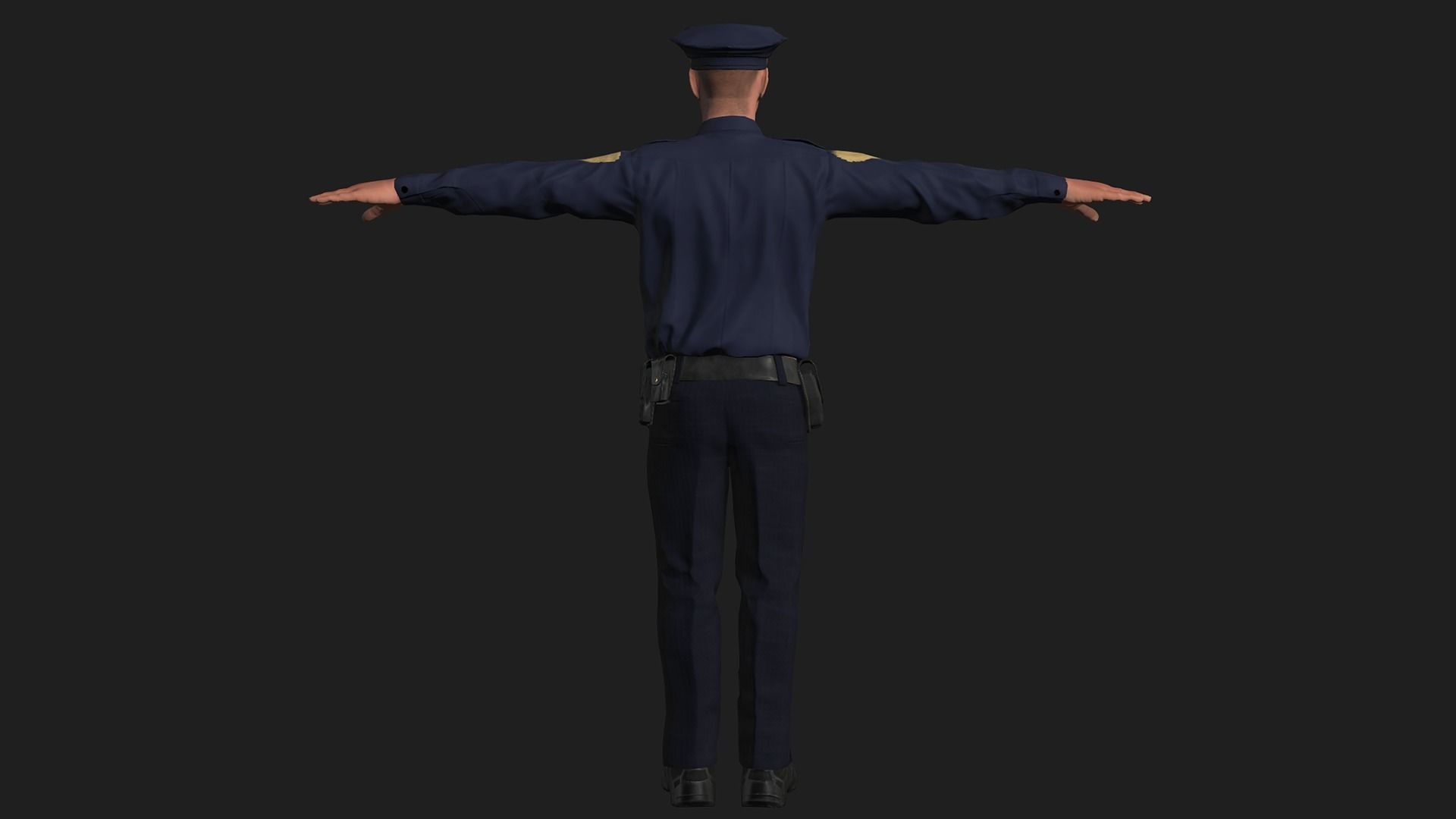 Police Officer 3D model rigged | CGTrader
