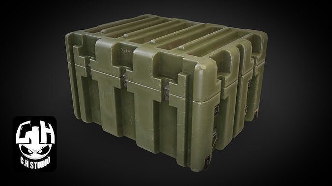 3D model MILITARY CRATE VR / AR / low-poly | CGTrader