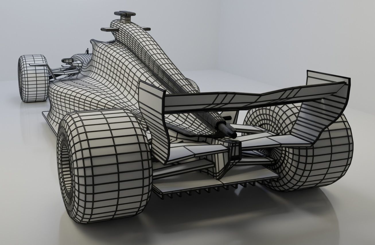 3D model F1 Mercedes 2021 VR / AR / low-poly | CGTrader