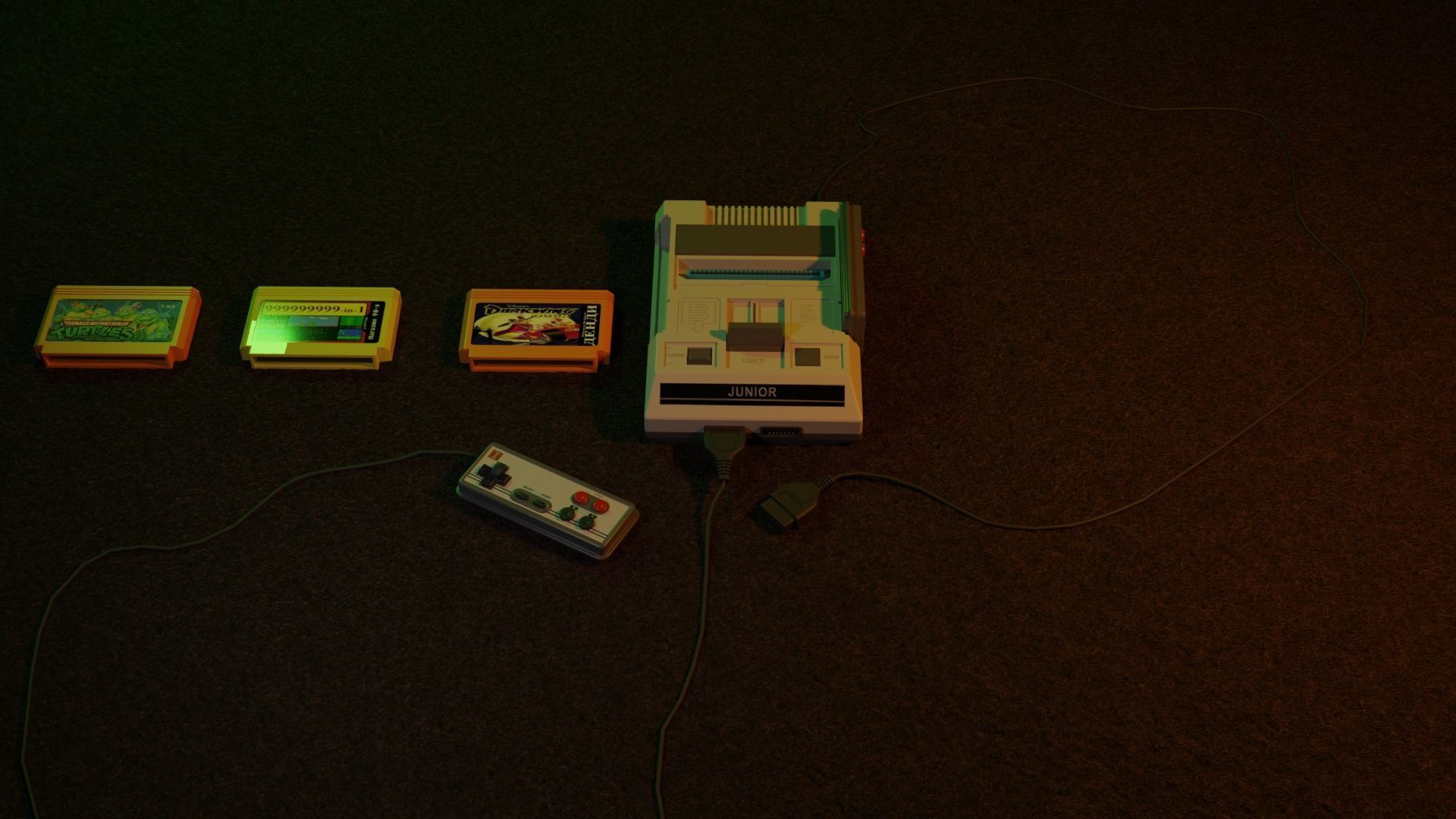 Retro Console 3D model free 3D model | CGTrader