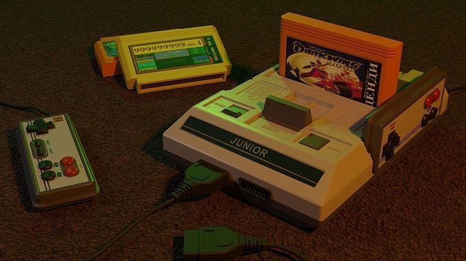 Retro Console 3D model free 3D model | CGTrader