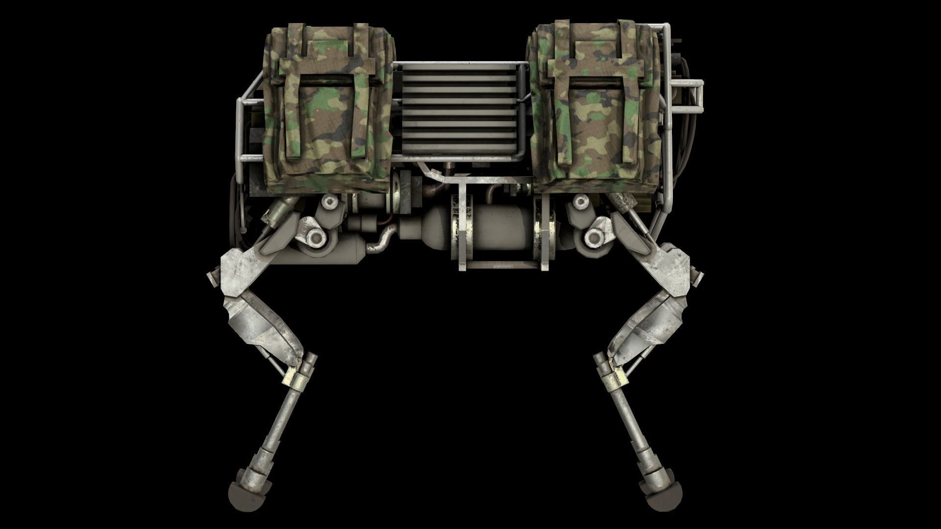 3D model BigDog Robot Boston Dynamics VR / AR / low-poly | CGTrader