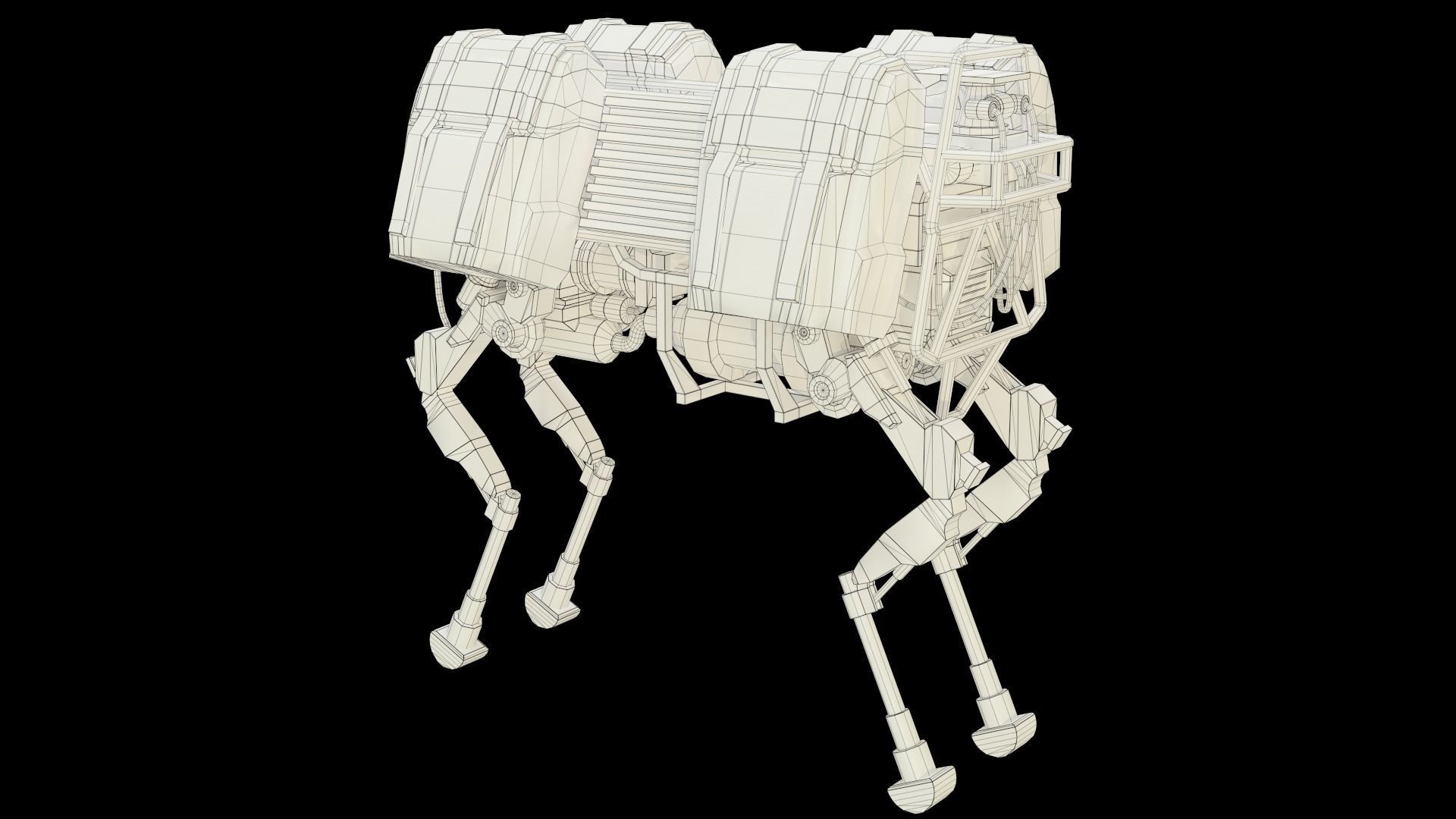 3D model BigDog Robot Boston Dynamics VR / AR / low-poly | CGTrader
