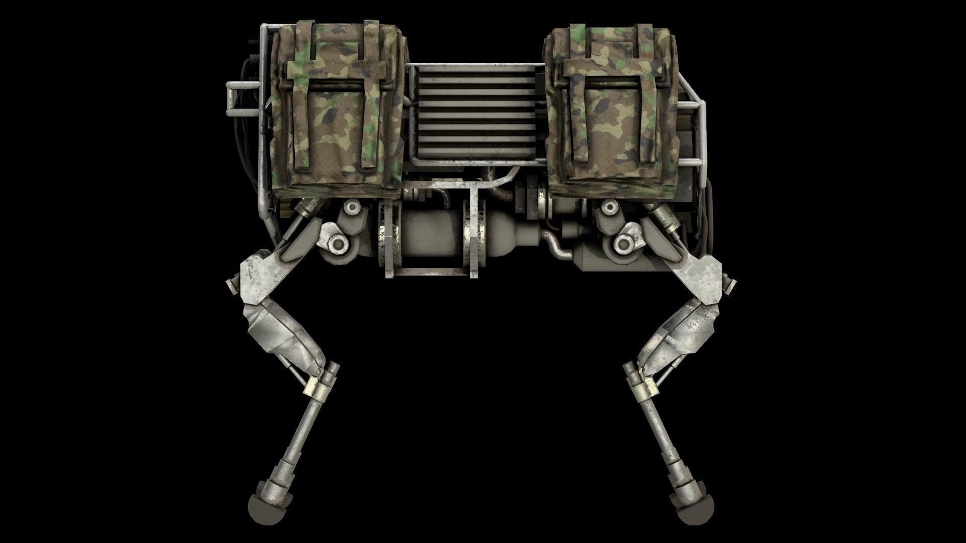 3D model BigDog Robot Boston Dynamics VR / AR / low-poly | CGTrader