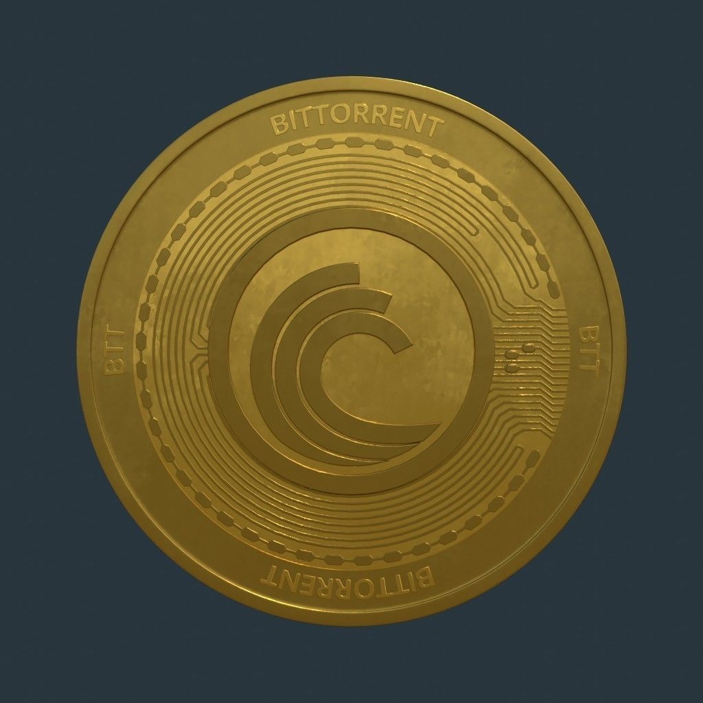 Bittorrent BTT - Cryptocurrency Coin 3D model | CGTrader
