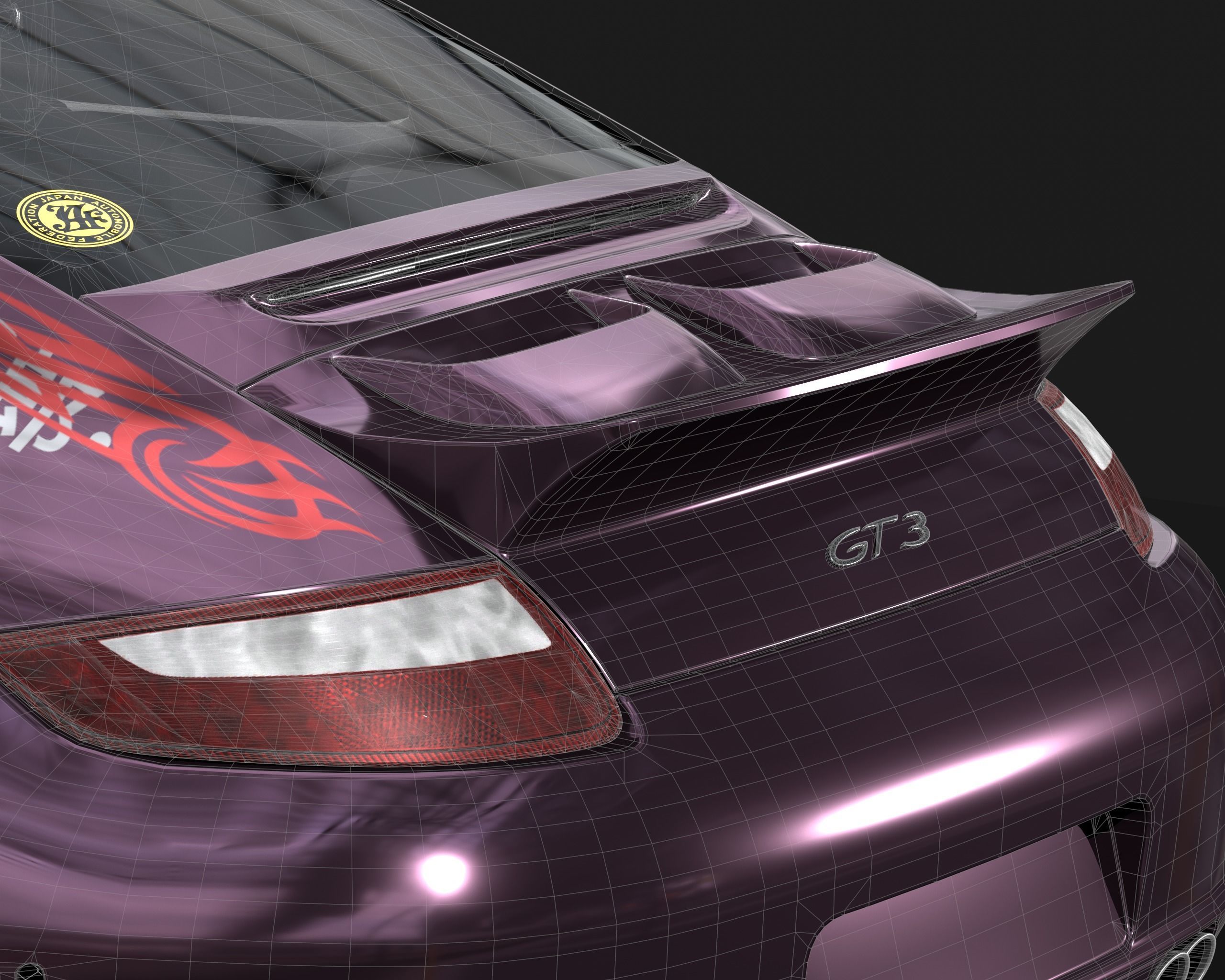 3D model RWB Widebody Kit for Porsche 911 997 VR / AR / low-poly | CGTrader