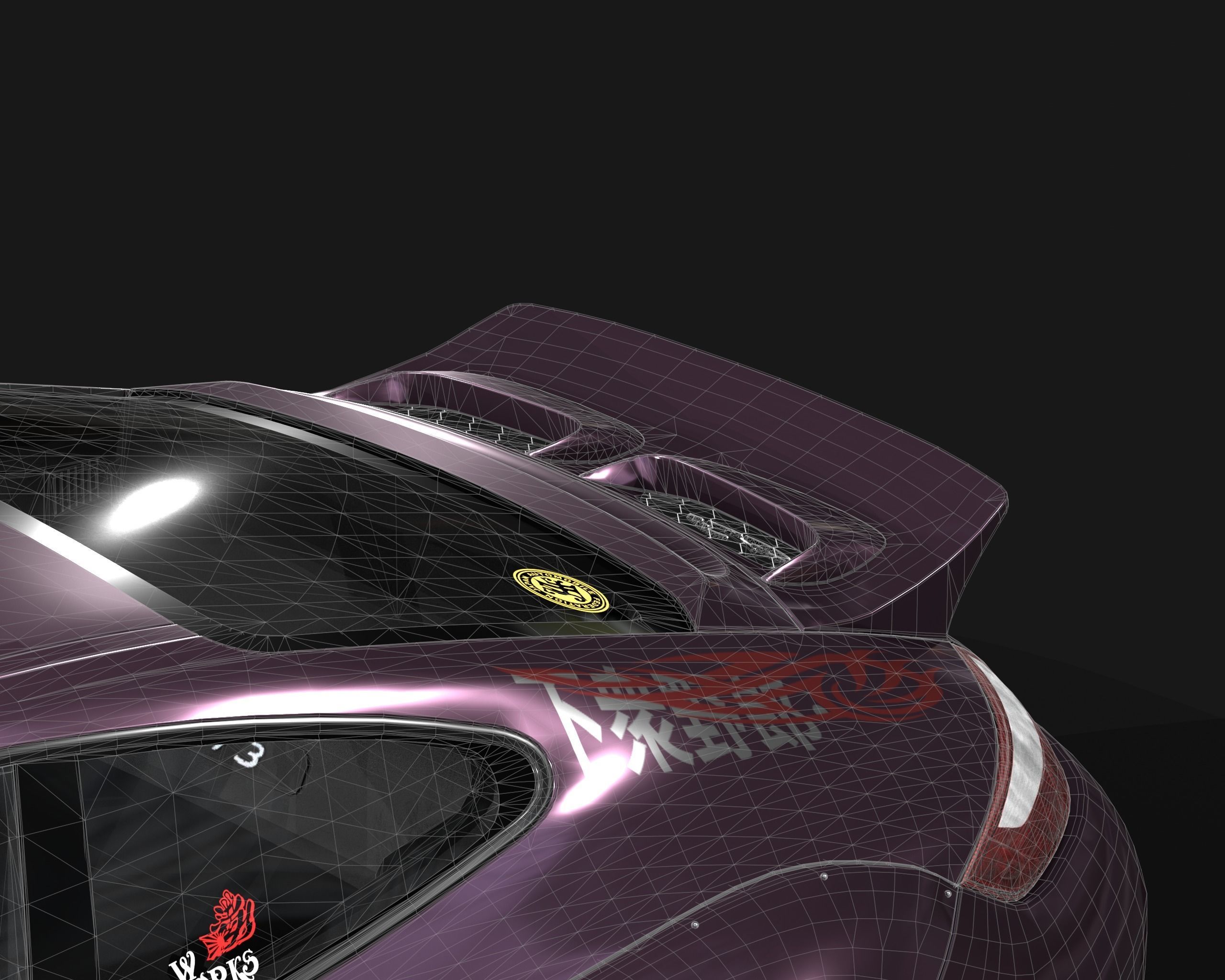 3D model RWB Widebody Kit for Porsche 911 997 VR / AR / low-poly | CGTrader