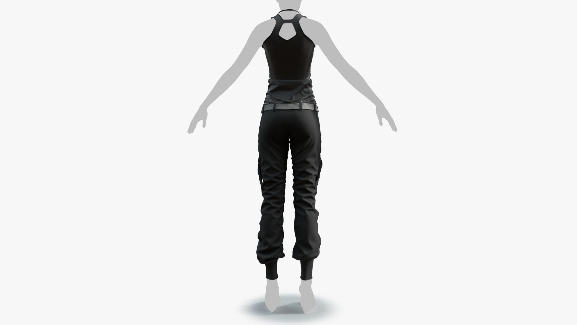 outfit cloth female 0001 3D model | CGTrader