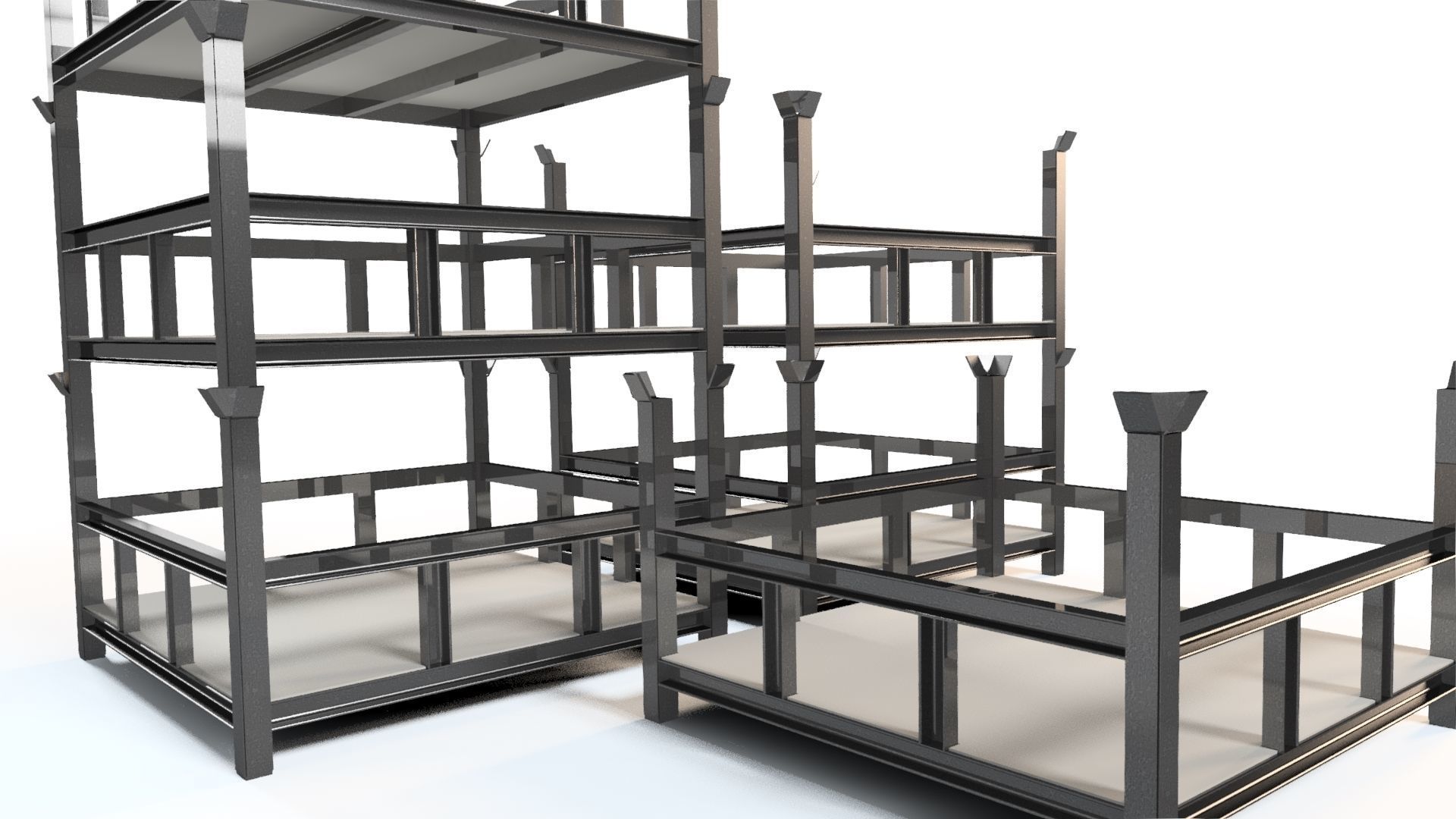 Heavy industry steel transport case 3D model | CGTrader