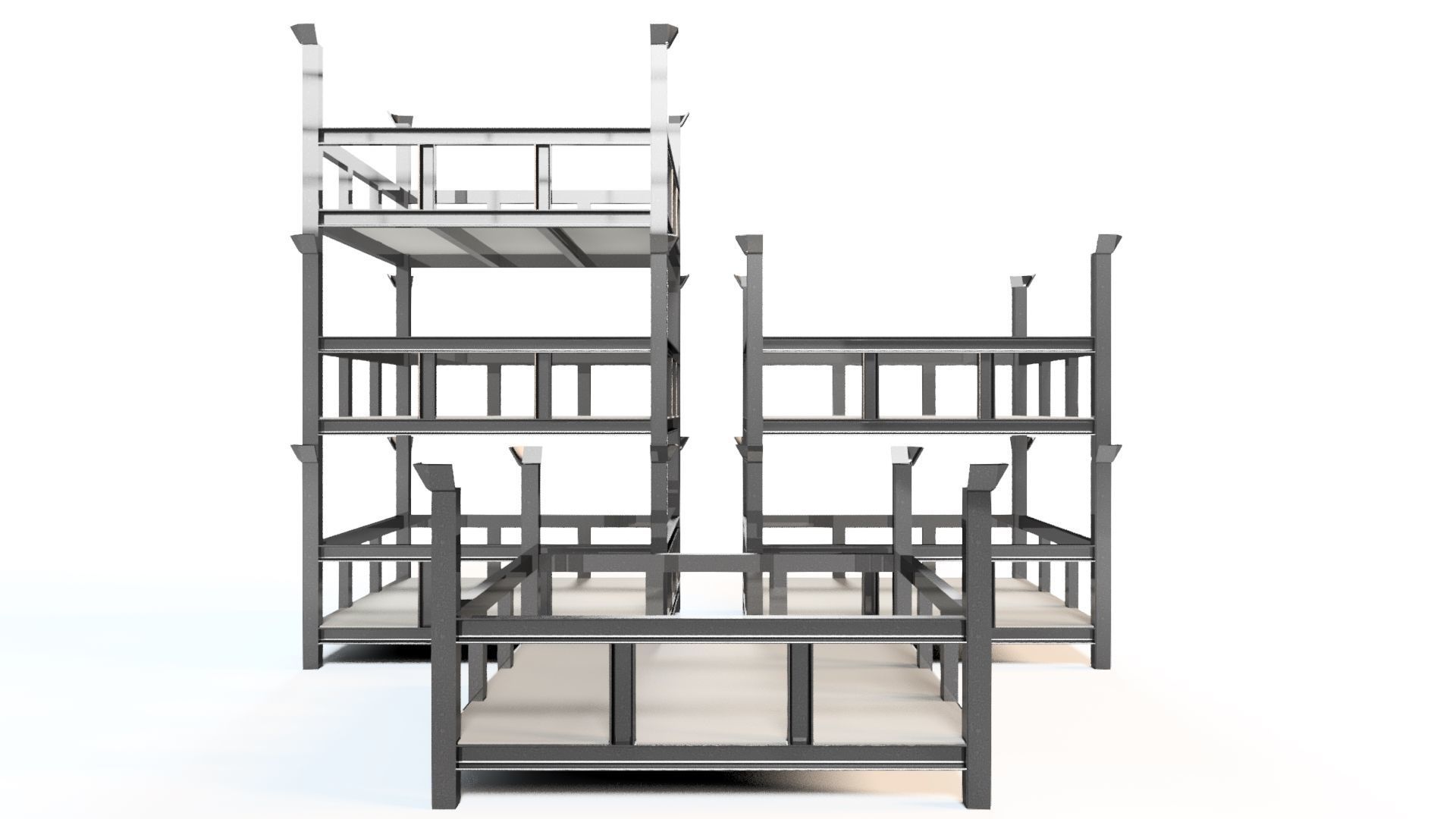 Heavy industry steel transport case 3D model | CGTrader
