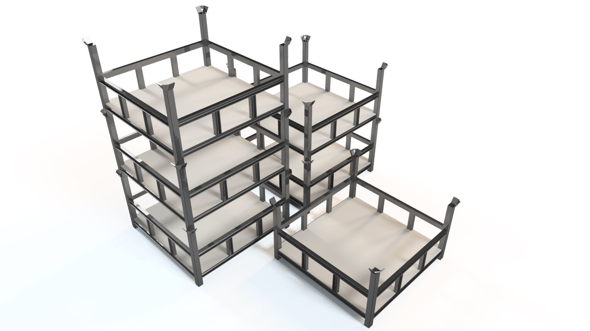 Heavy industry steel transport case 3D model | CGTrader