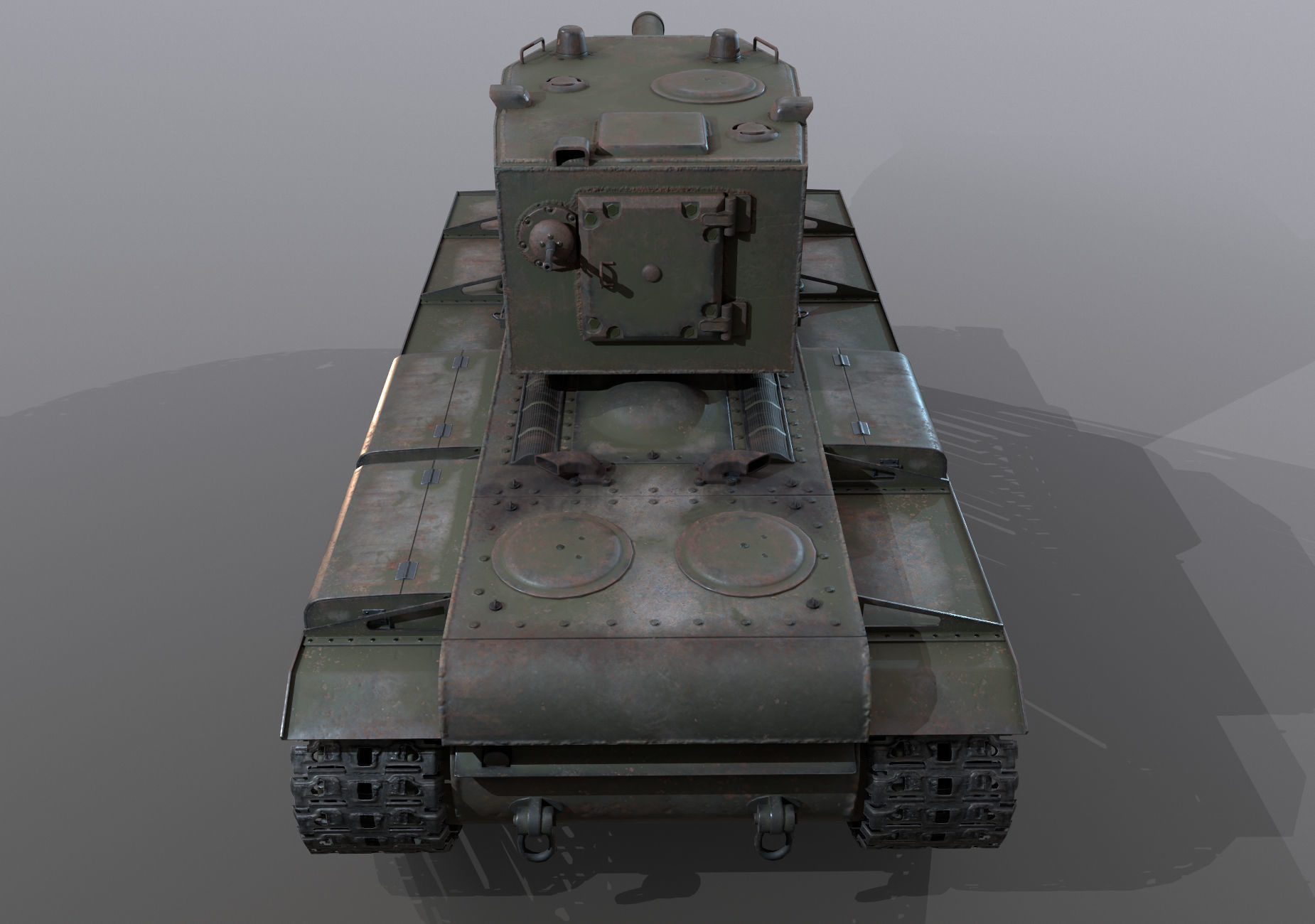 3D model KV-2 heavy tank 1940 VR / AR / low-poly | CGTrader