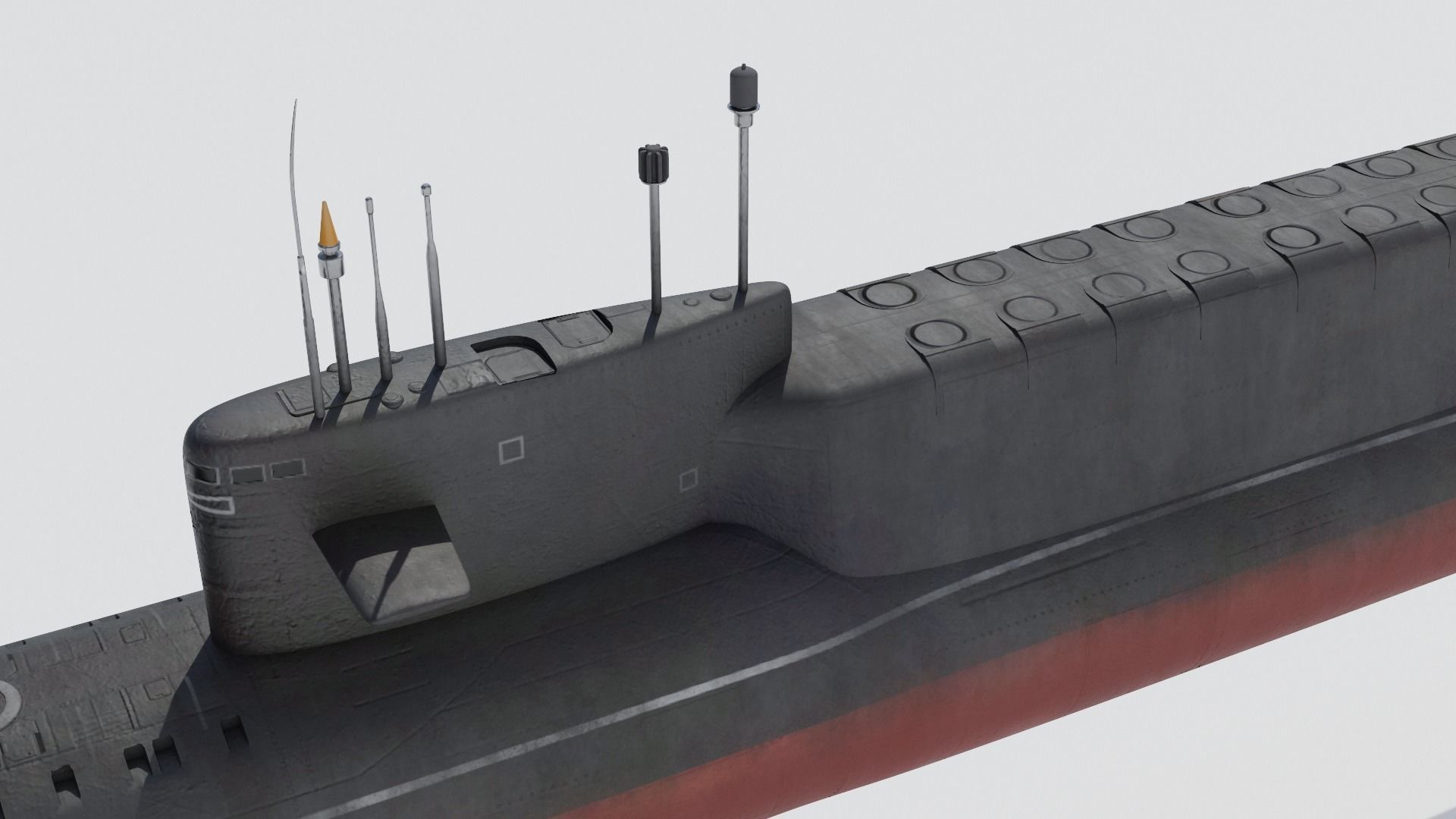 Russian Nuclear Strategic Submarine Project 667BDRM Delfin 3D model ...